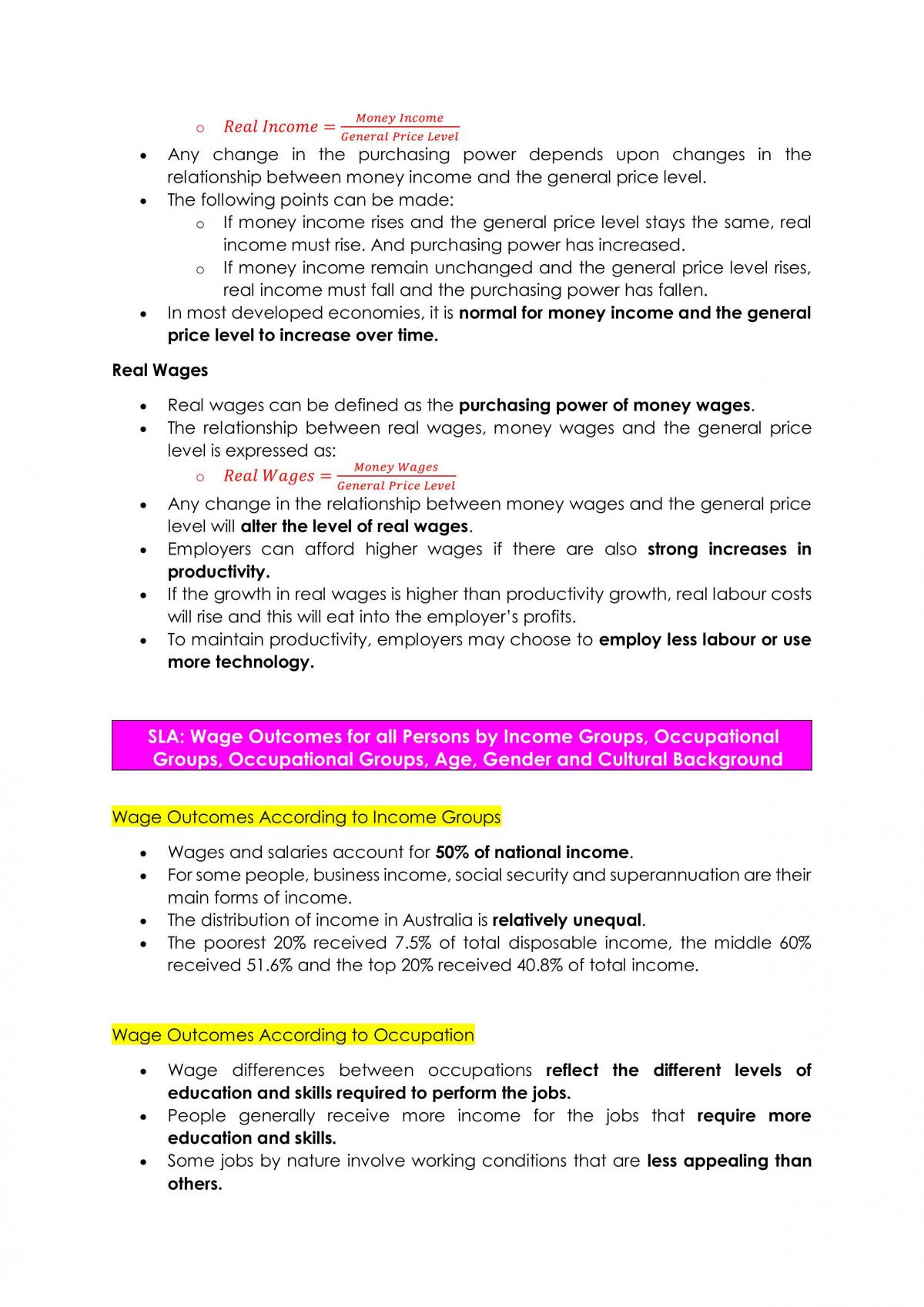 4. Labour Markets | Economics - Year 11 HSC | Thinkswap