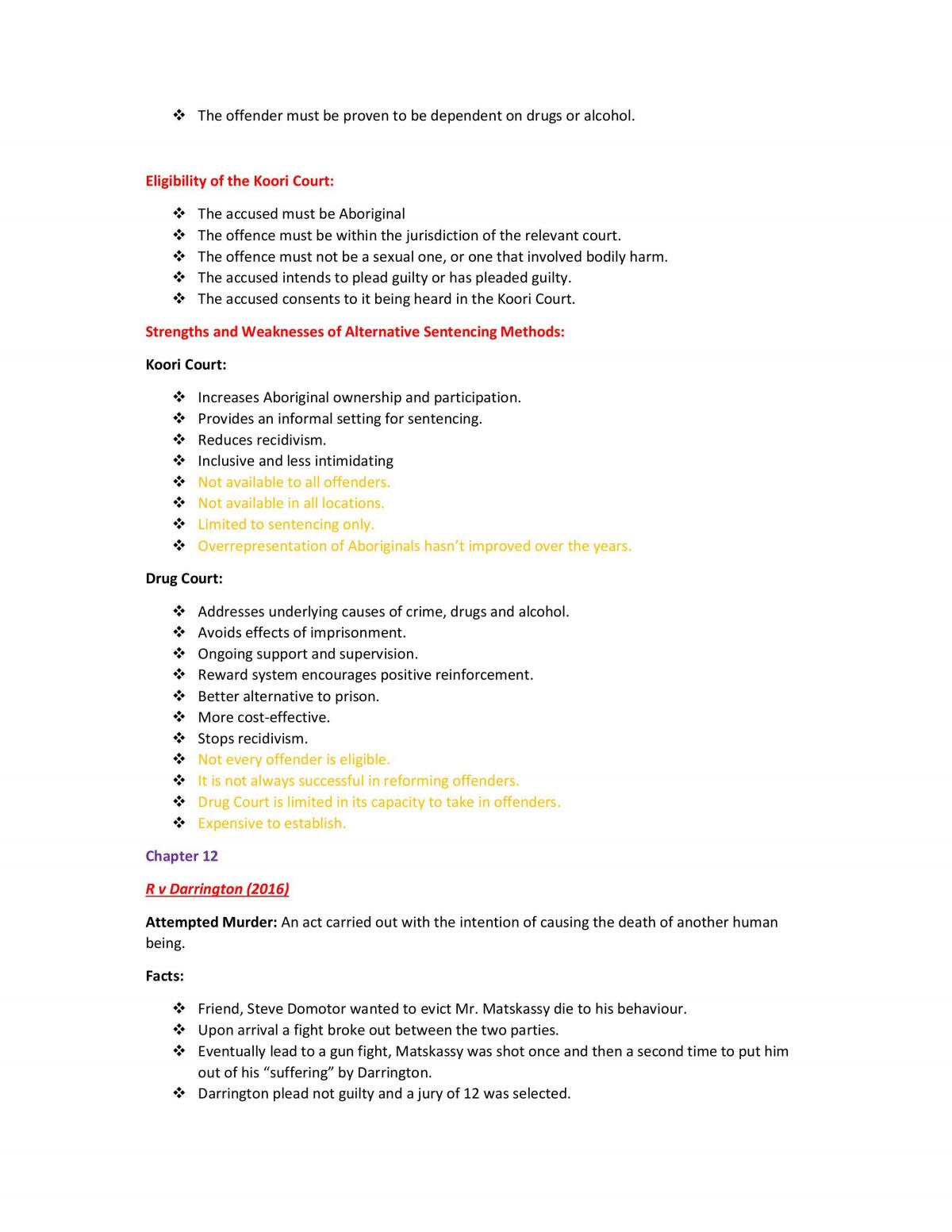 (VCE) Legal Studies: Unit 2 Notes | Legal Studies - Year 11 VCE | Thinkswap