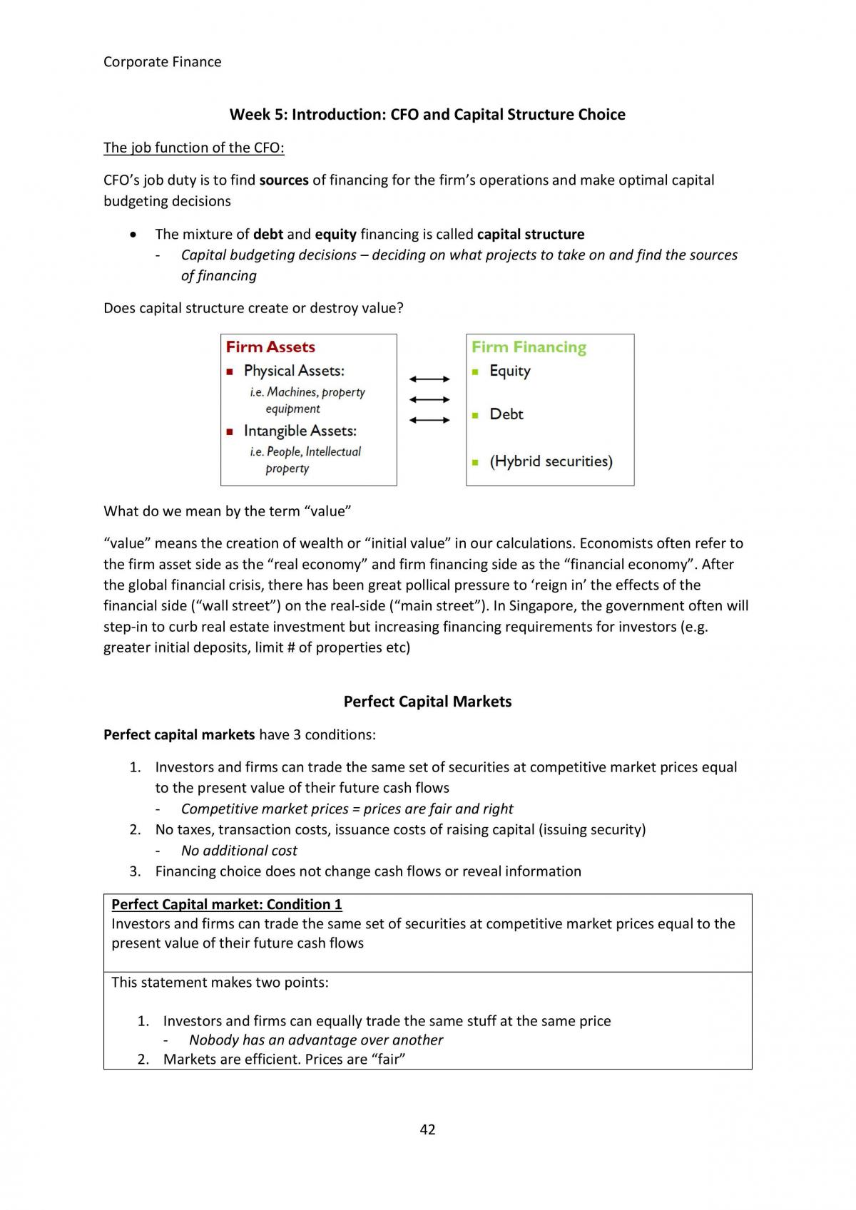 Complete Set of Corporate Finance Notes | FNCE201 - Corporate Finance ...