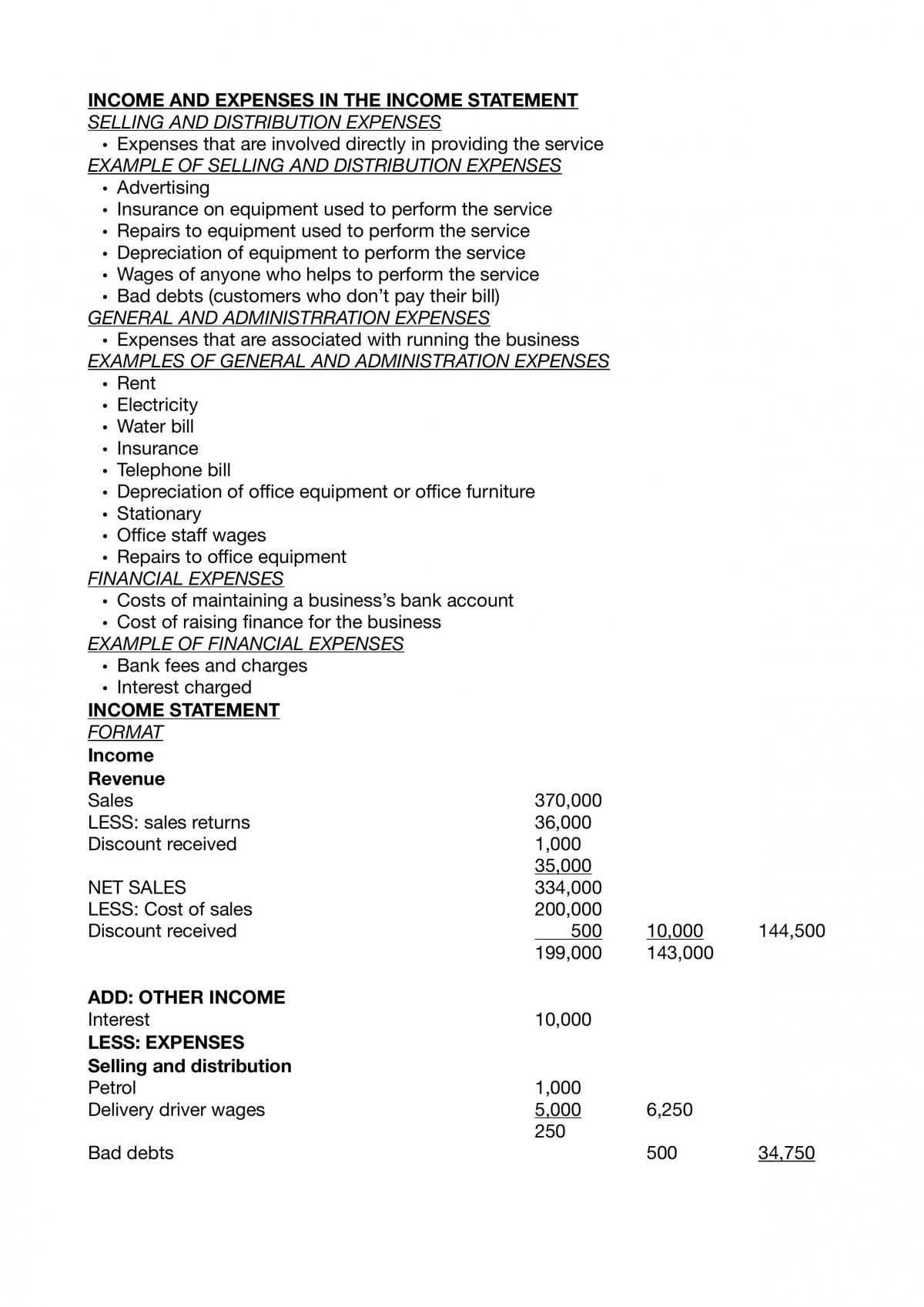 Unit 1 Year 11 ATAR Exam Notes | Accounting and Finance - Year 11 WACE ...