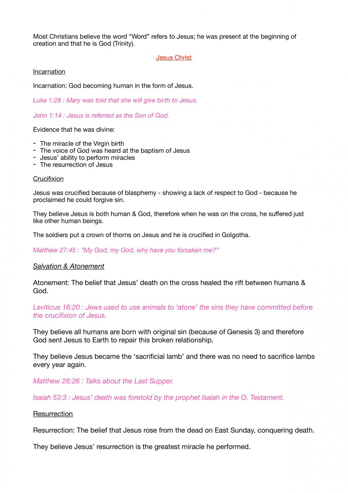 Religious Studies GCSE Notes | Religious Studies - GCSE Eduqas | Thinkswap