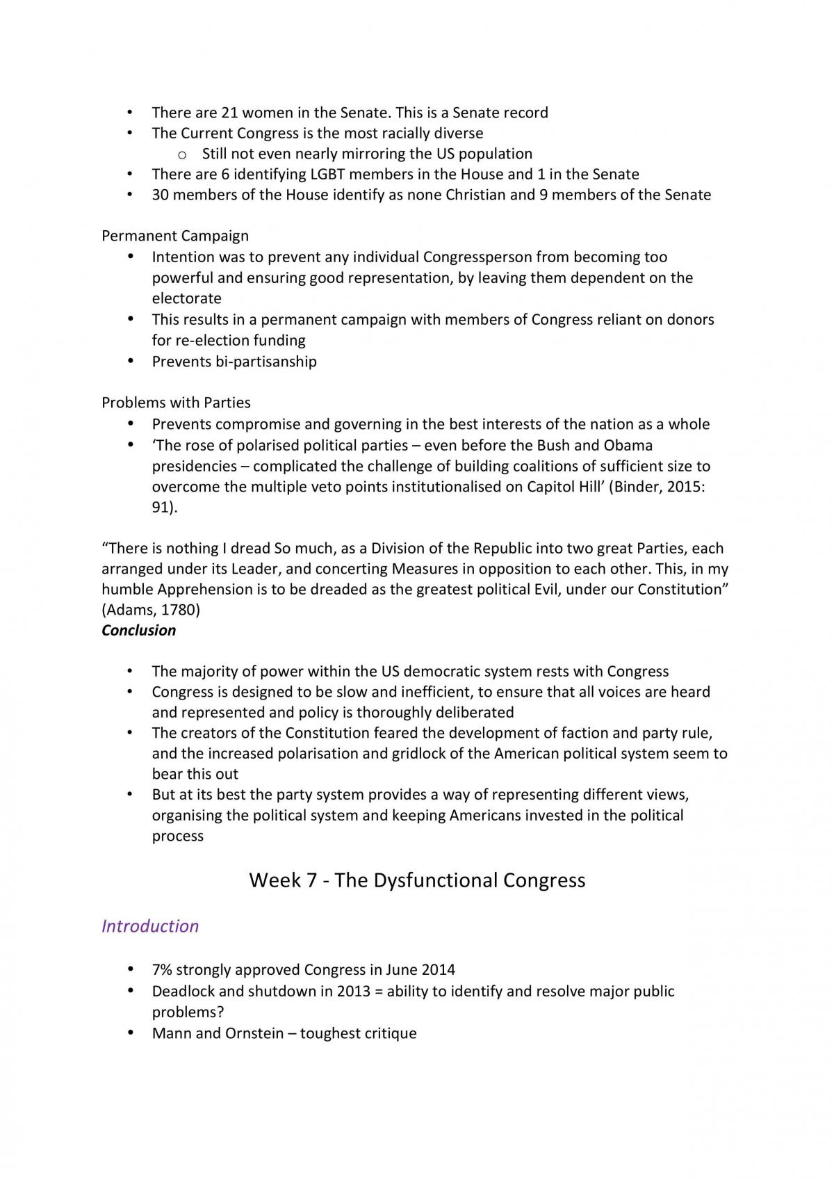 Democracy and US Government full notes | POLI21226 - Democracy and US ...