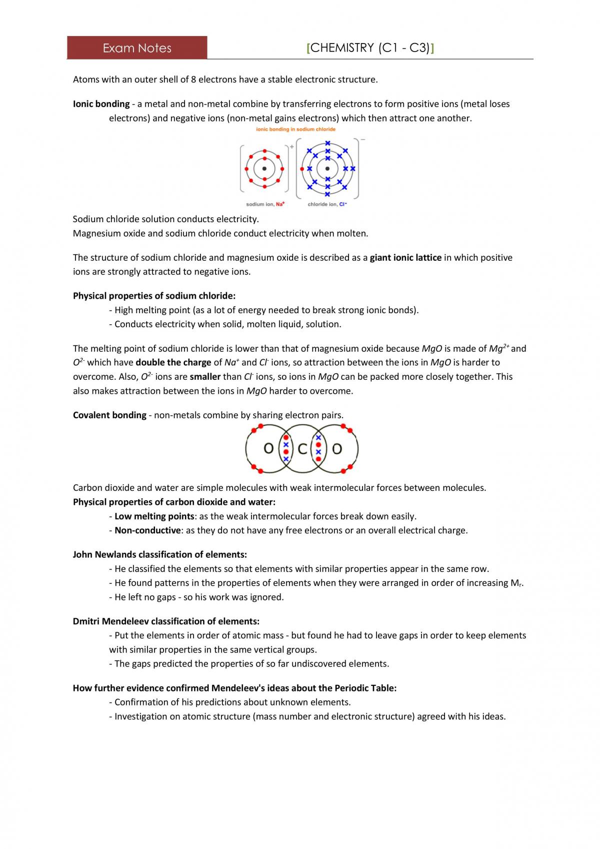 GCSE Chemistry OCR - Complete Study Notes | Chemistry A - Gateway ...