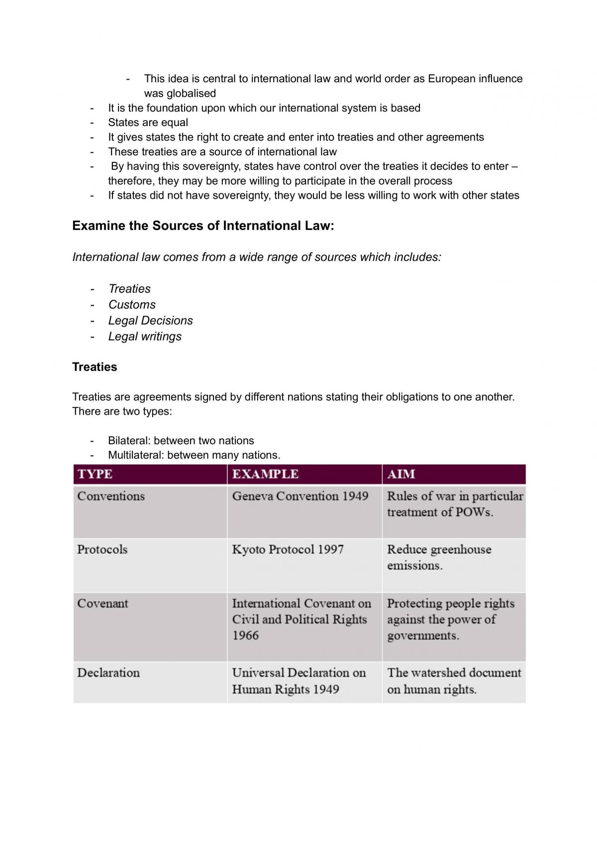 Legal Studies Notes | Legal Studies - Year 11 HSC | Thinkswap