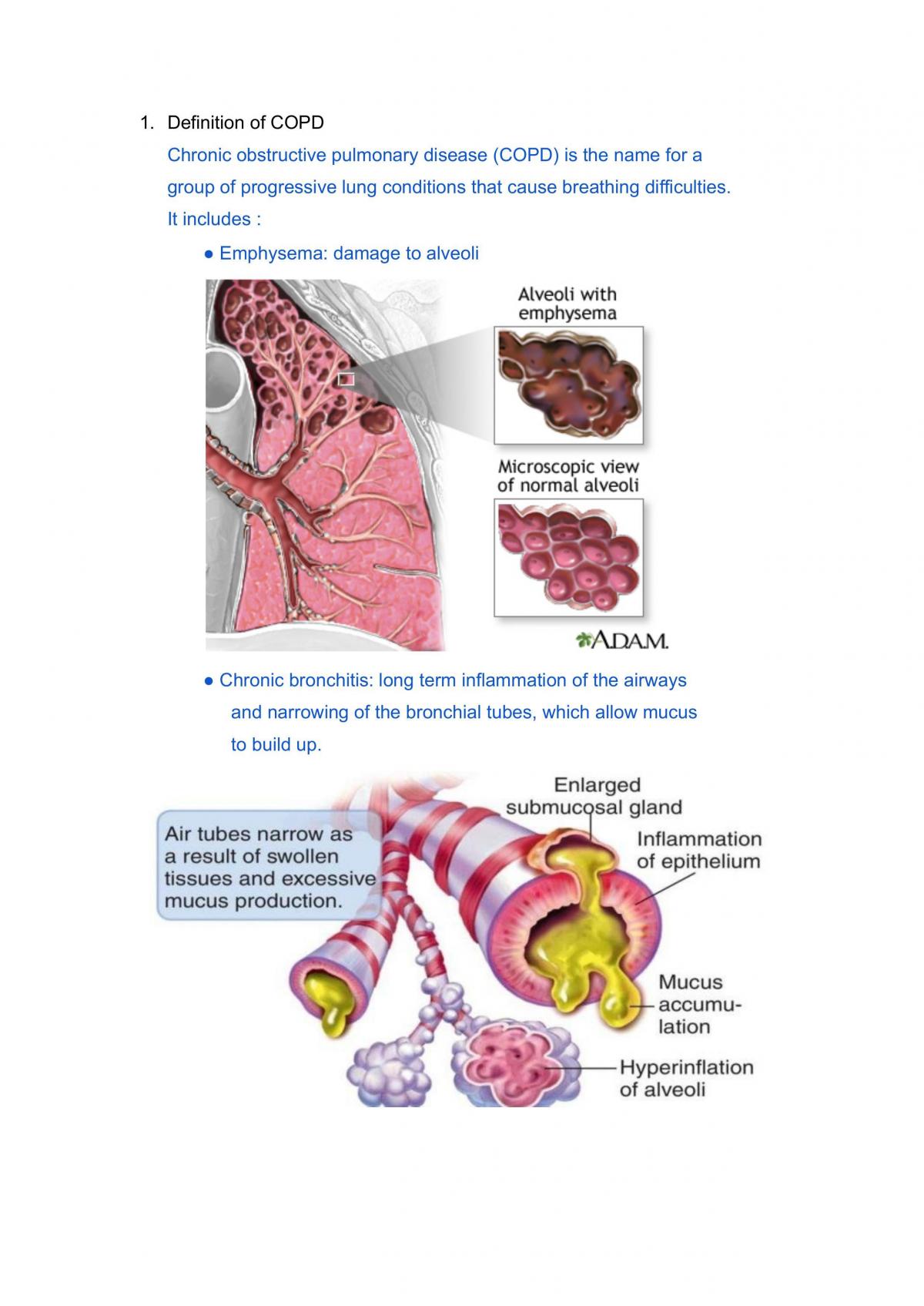 Chronic Obstructive Pulmonary Disease (COPD) | MED2100 - Foundations of ...