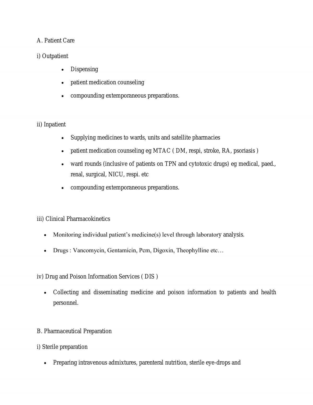 Hospital Pharmacy Notes | PCPC 6460307 - Hospital Pharmacy - AIMST ...