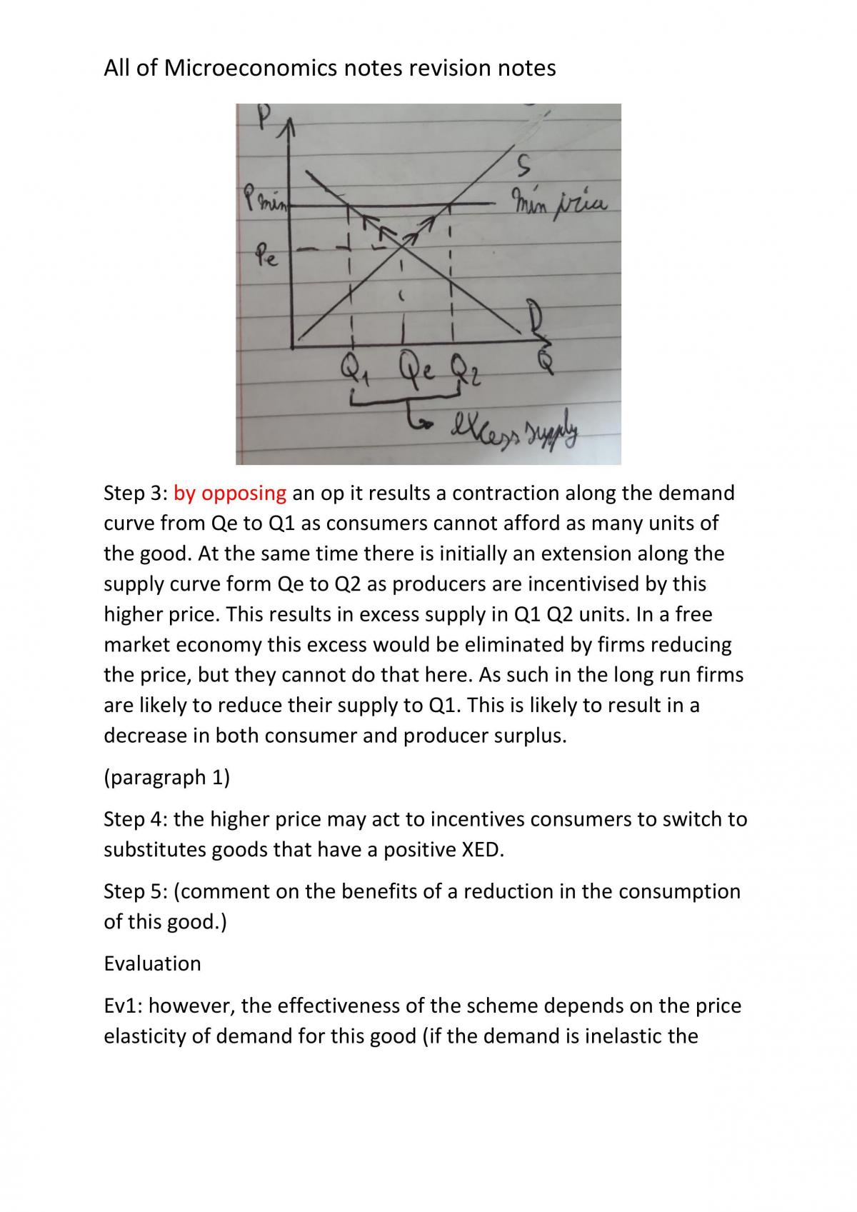 Theme 1 and 3 Microeconomics extra help revision notes | Economics A ...