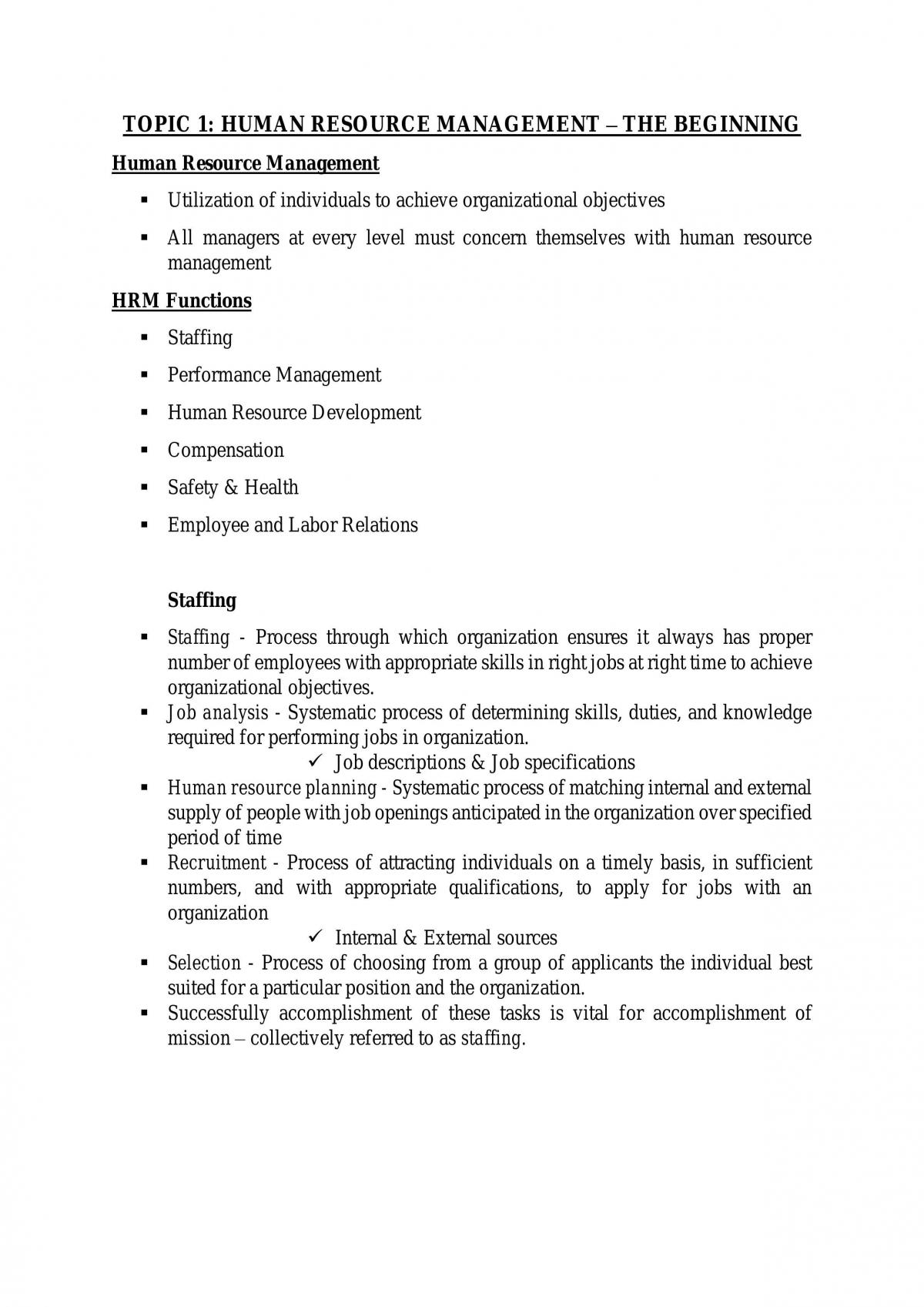 UBMH2013 HRM Study Notes | UBMH2013 - Human Resource Management - UTAR ...