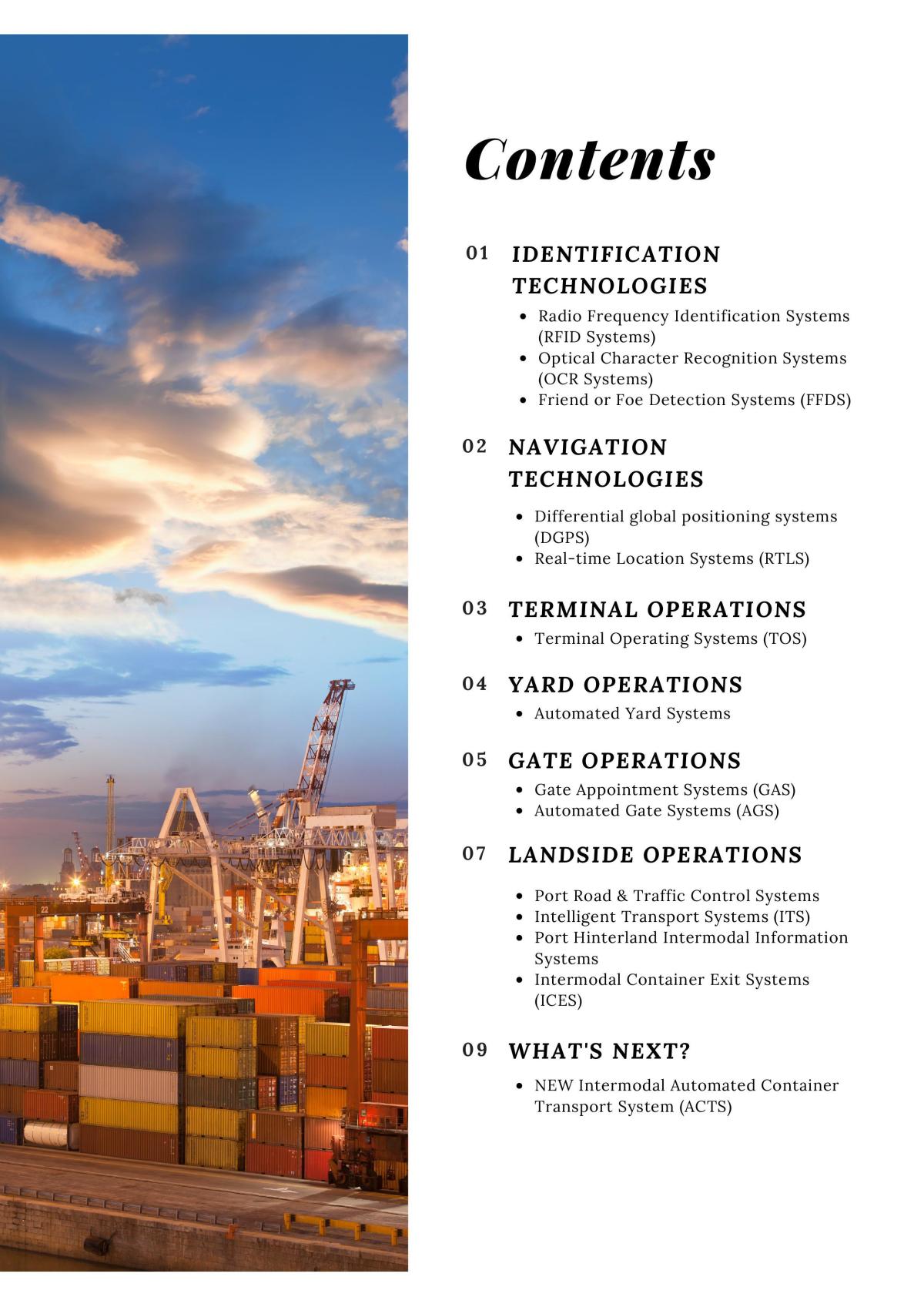 Inland Port and Information System | BPMG 3043 - Transport Information ...