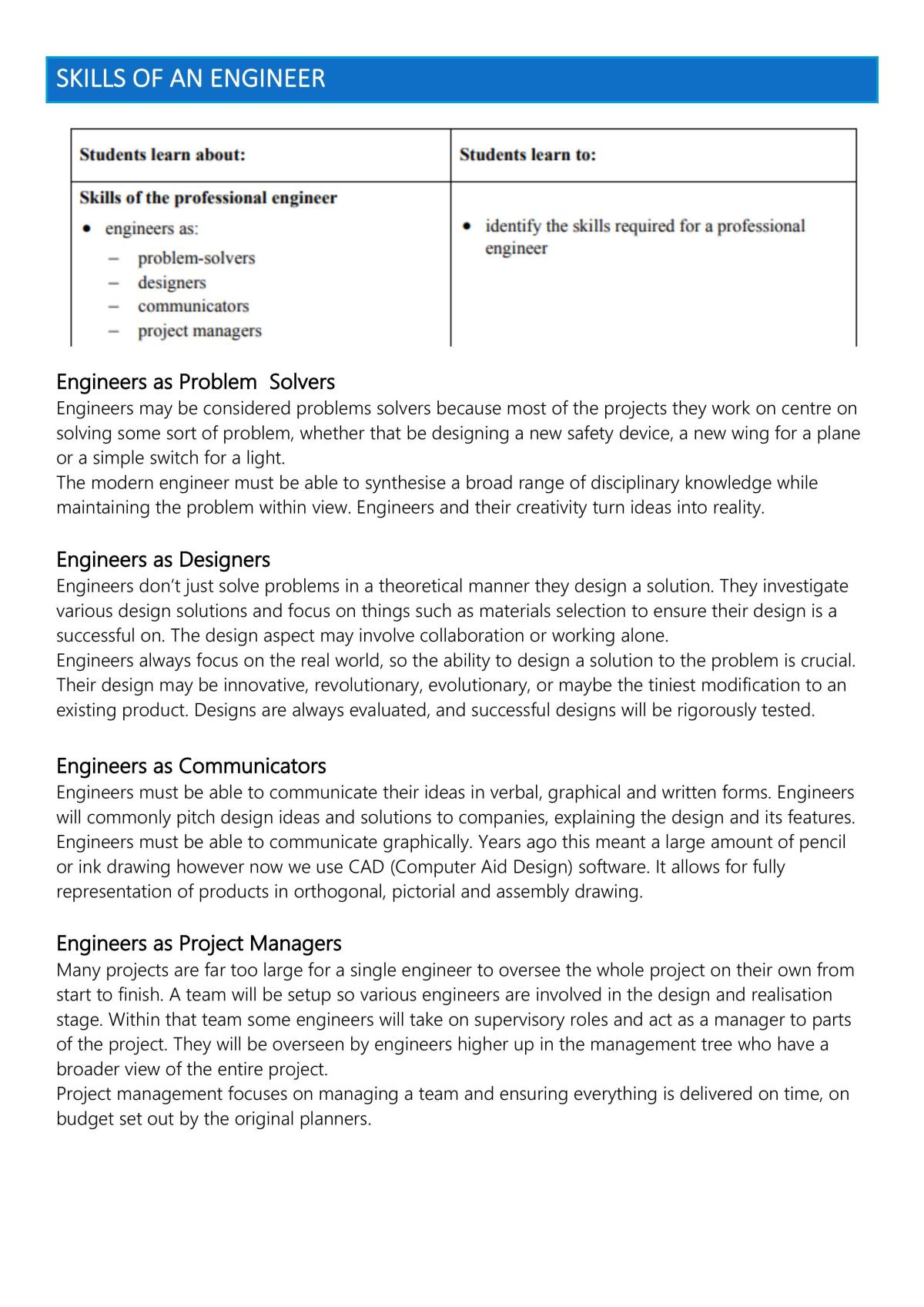 Module 2 Engineering: Products full notes | Engineering Studies - Year ...
