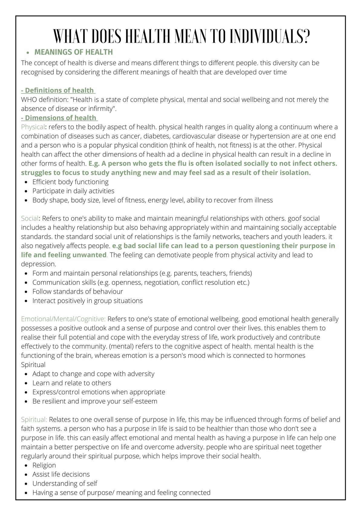 Core 1 - better health for individuals | Personal Development, Health ...