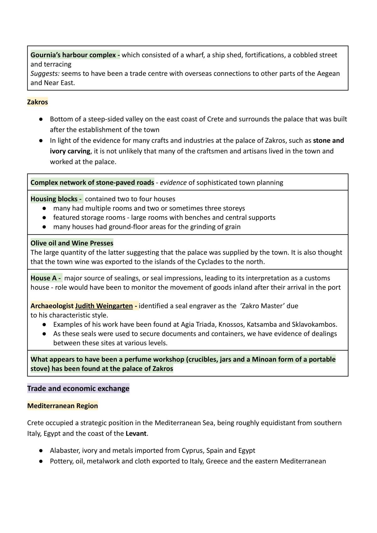 Ancient History HSC Notes - Minoan Crete (Option F) | Ancient History ...