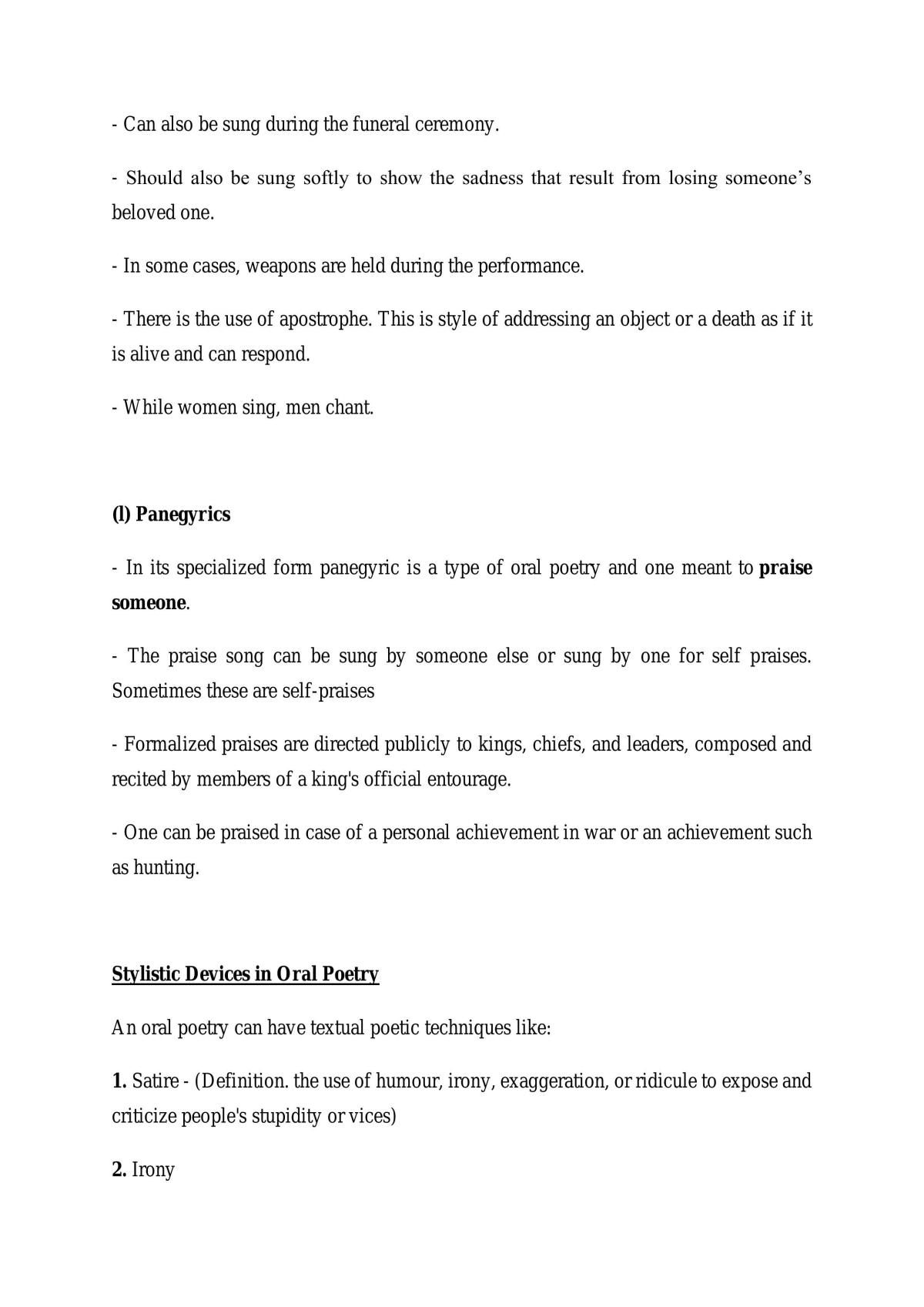 Literature in English Form 4 Revision Notes | Literature in English ...