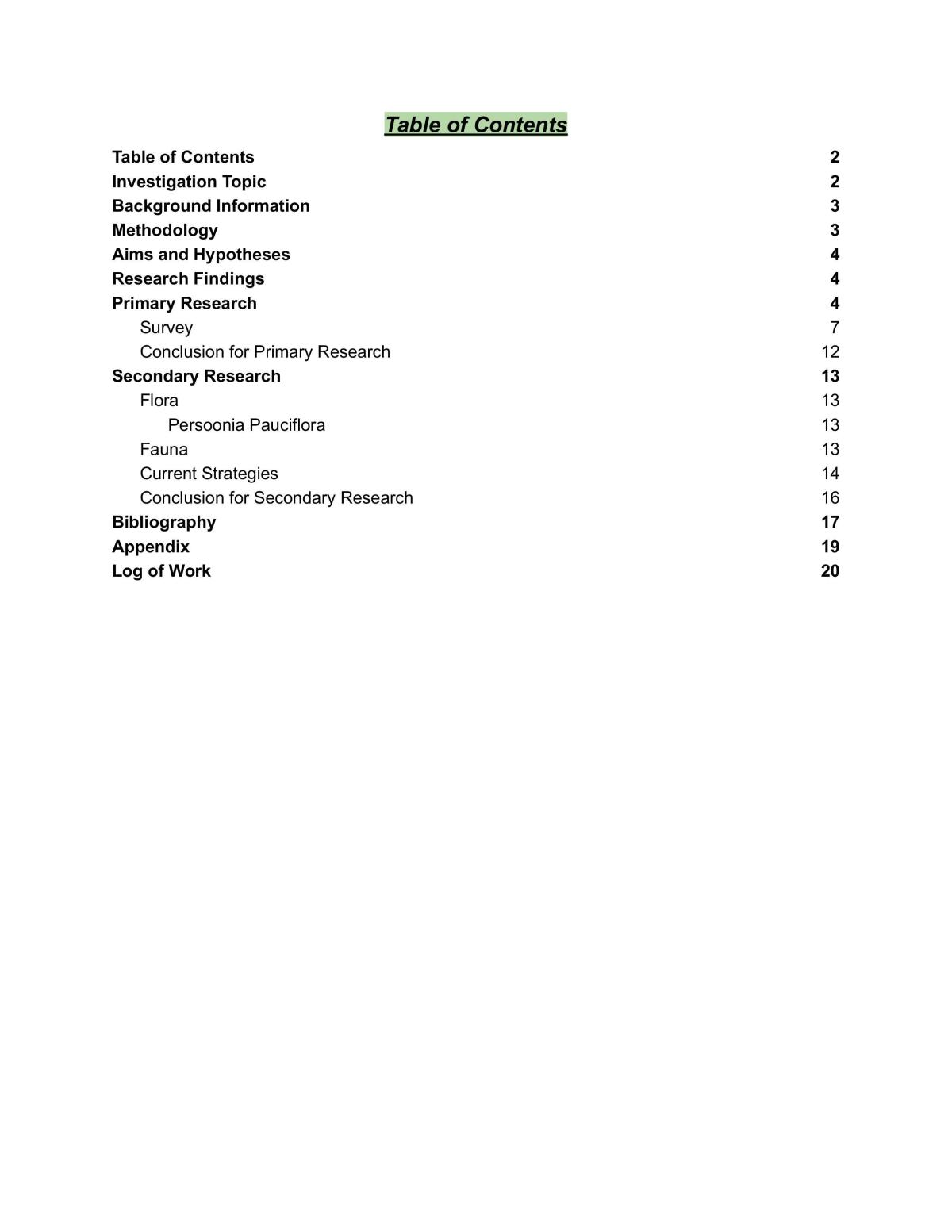 Senior Geography Project | Geography - Year 11 HSC | Thinkswap