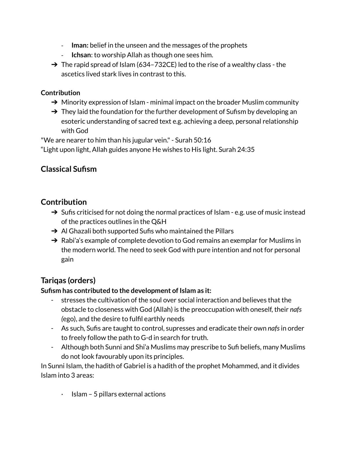 Religion notes | Studies of Religion II - Year 12 HSC | Thinkswap
