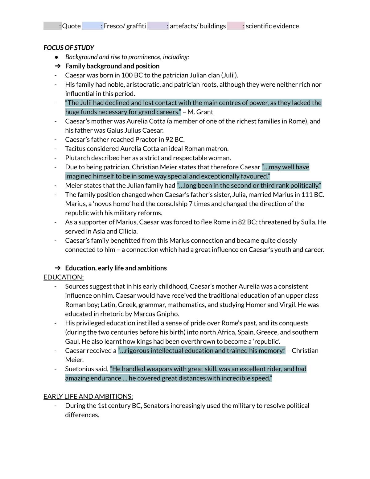 Complete study notes on Ancient history that can be used for year 11 ...