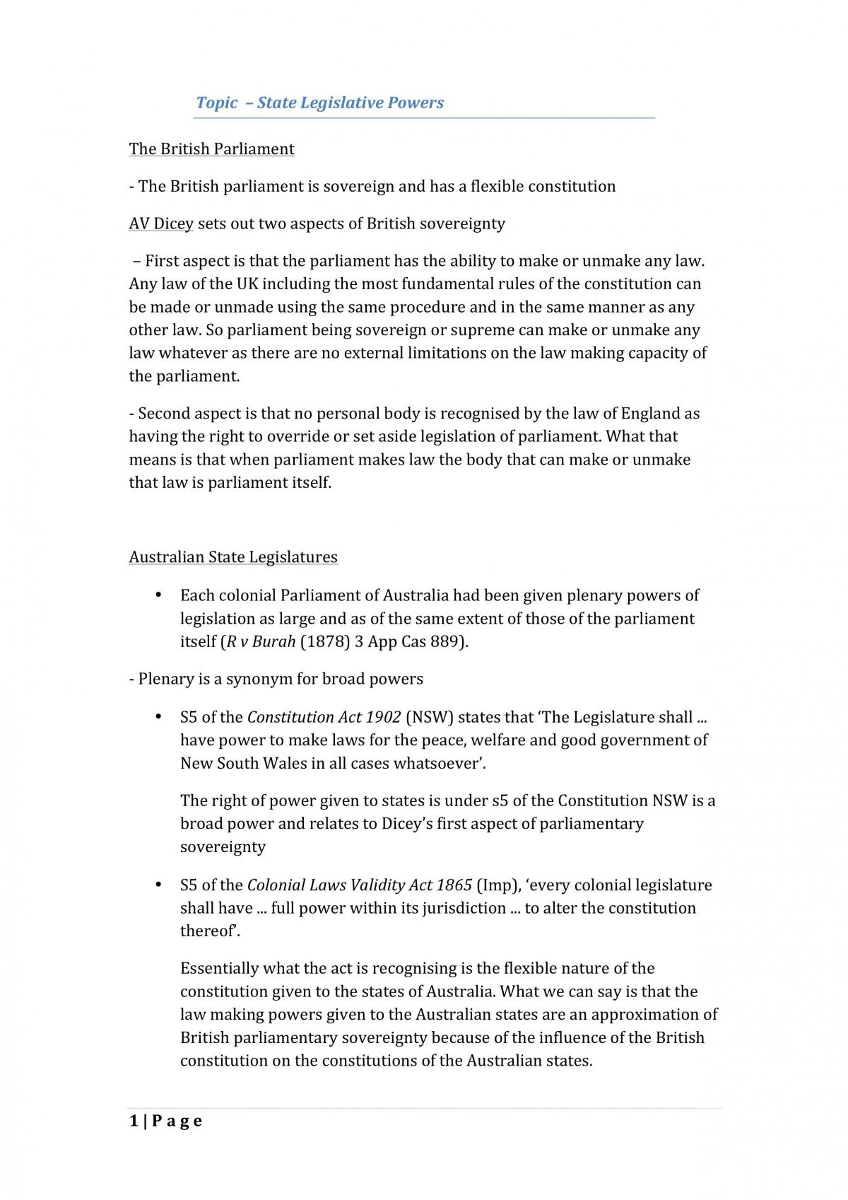 Study guide of Constitutional Law which can be used as study material ...