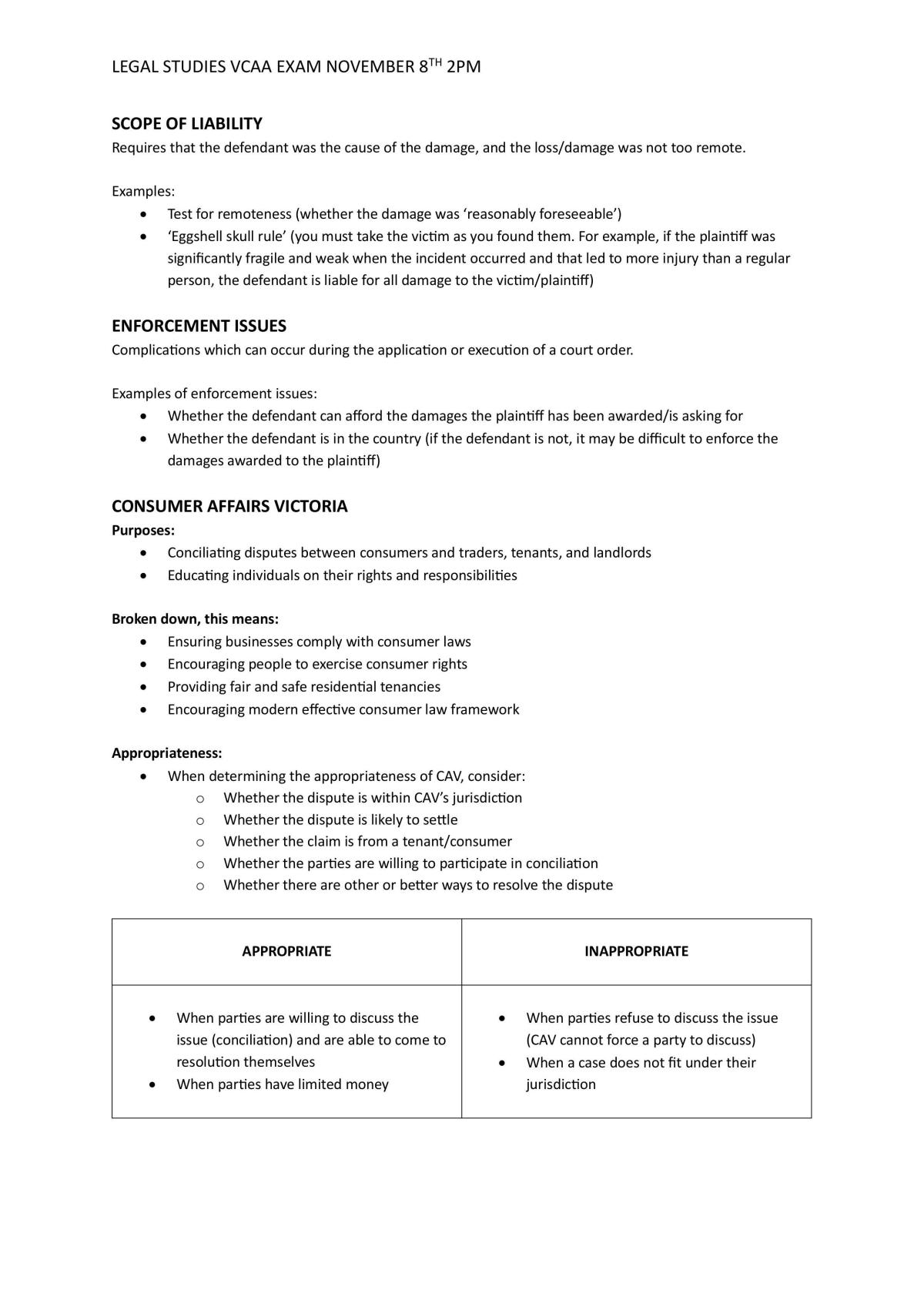 Legal Studies Revision (CRIMINAL) | Legal Studies - Year 12 HSC | Thinkswap