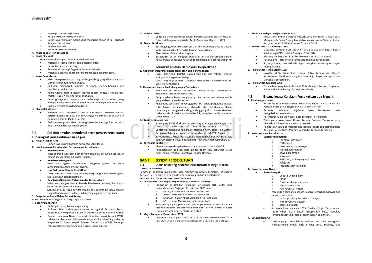 Nota Sejarah T5 | English Language - Form 5 SPM | Thinkswap