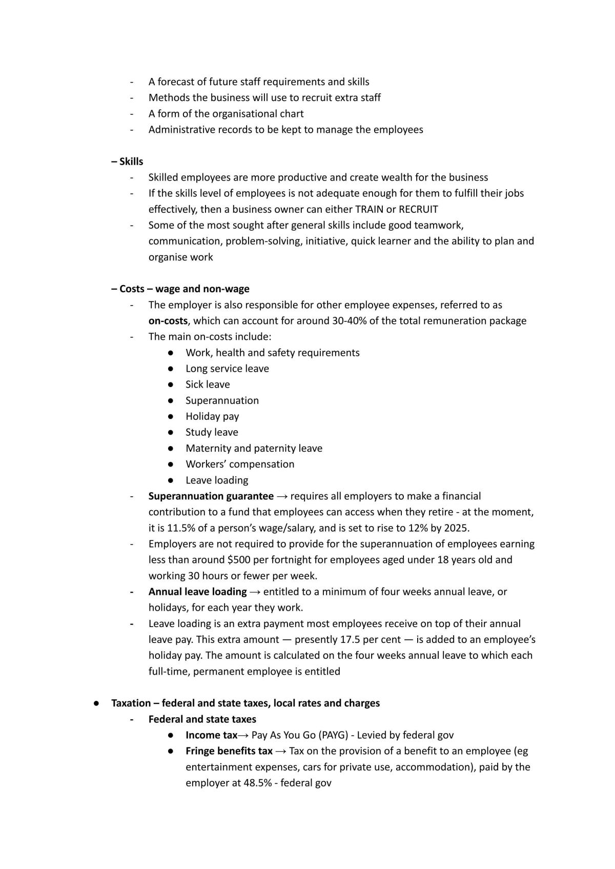 Prelim Business Planning Syllabus Notes | Business Studies - Year 11 ...