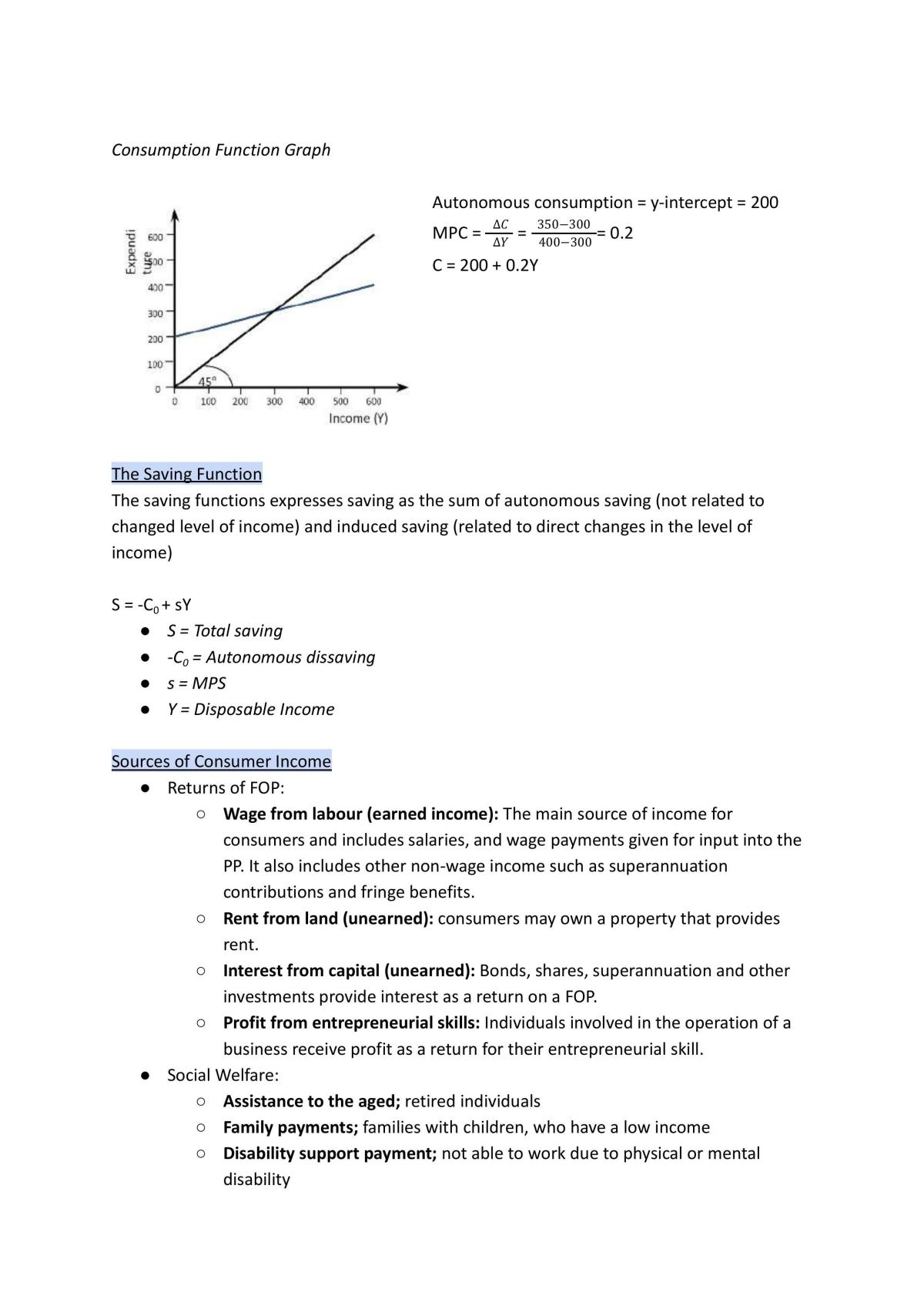 Year 11 Complete Economics Study Notes | Economics - Year 11 HSC ...