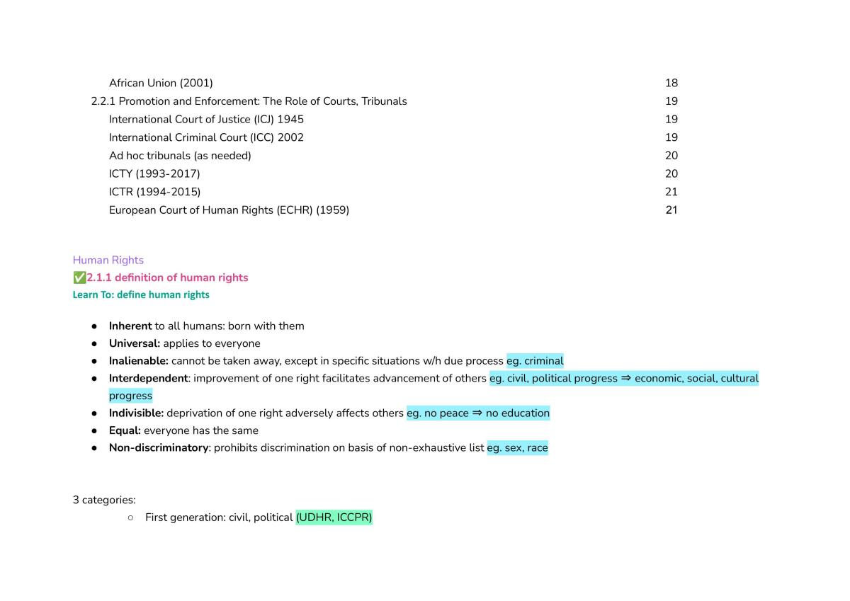 Legal Notes | Legal Studies - Year 12 HSC | Thinkswap