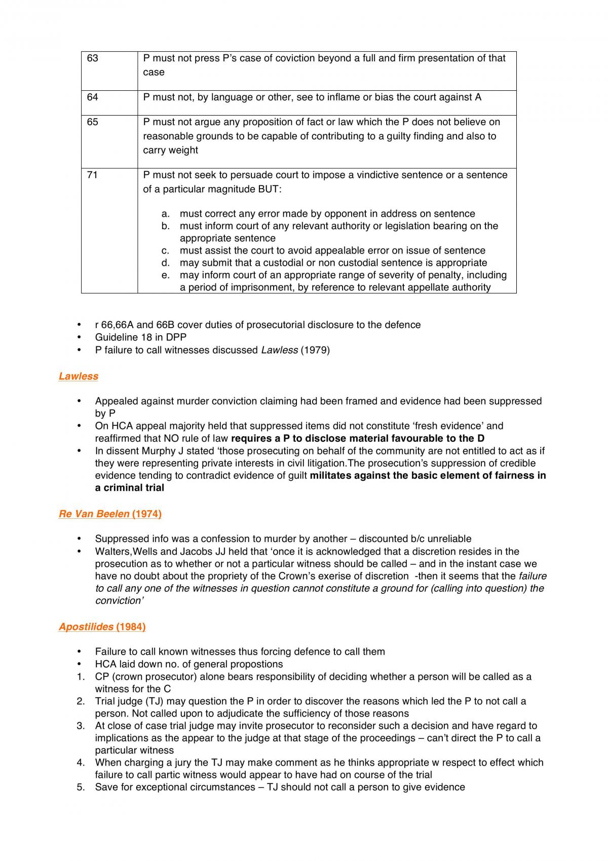 Extremely Detailed Criminal Procedural Law Notes | LAWS1014 - Civil and ...