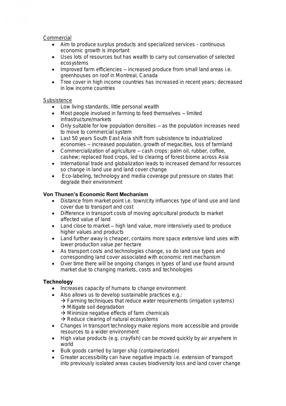 Geography Unit 3 Notes | Geography - Year 12 WACE | Thinkswap