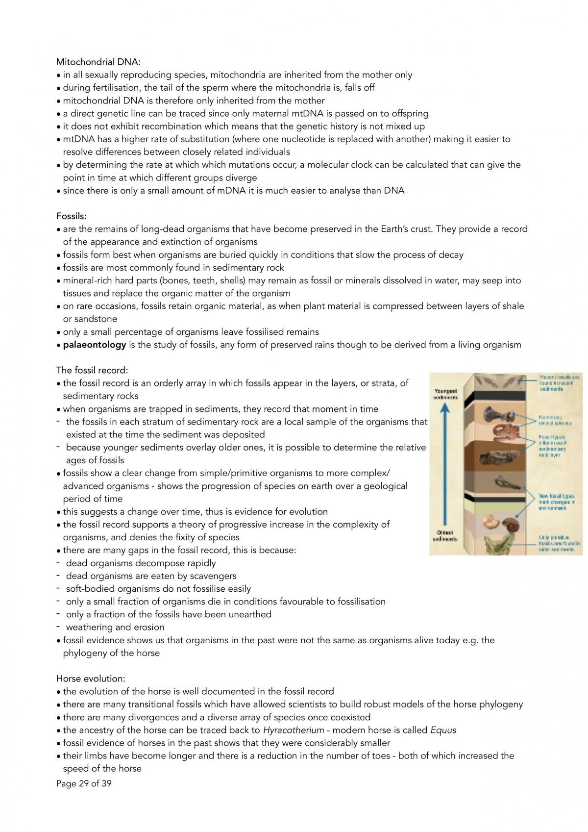Biology Unit 3 Notes | Biology - Year 12 WACE | Thinkswap