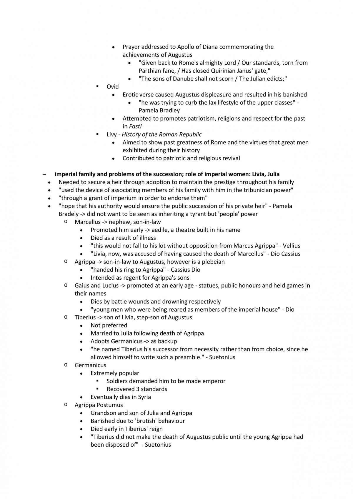 Age of Augustus HSC Notes | Ancient History - Year 12 HSC | Thinkswap