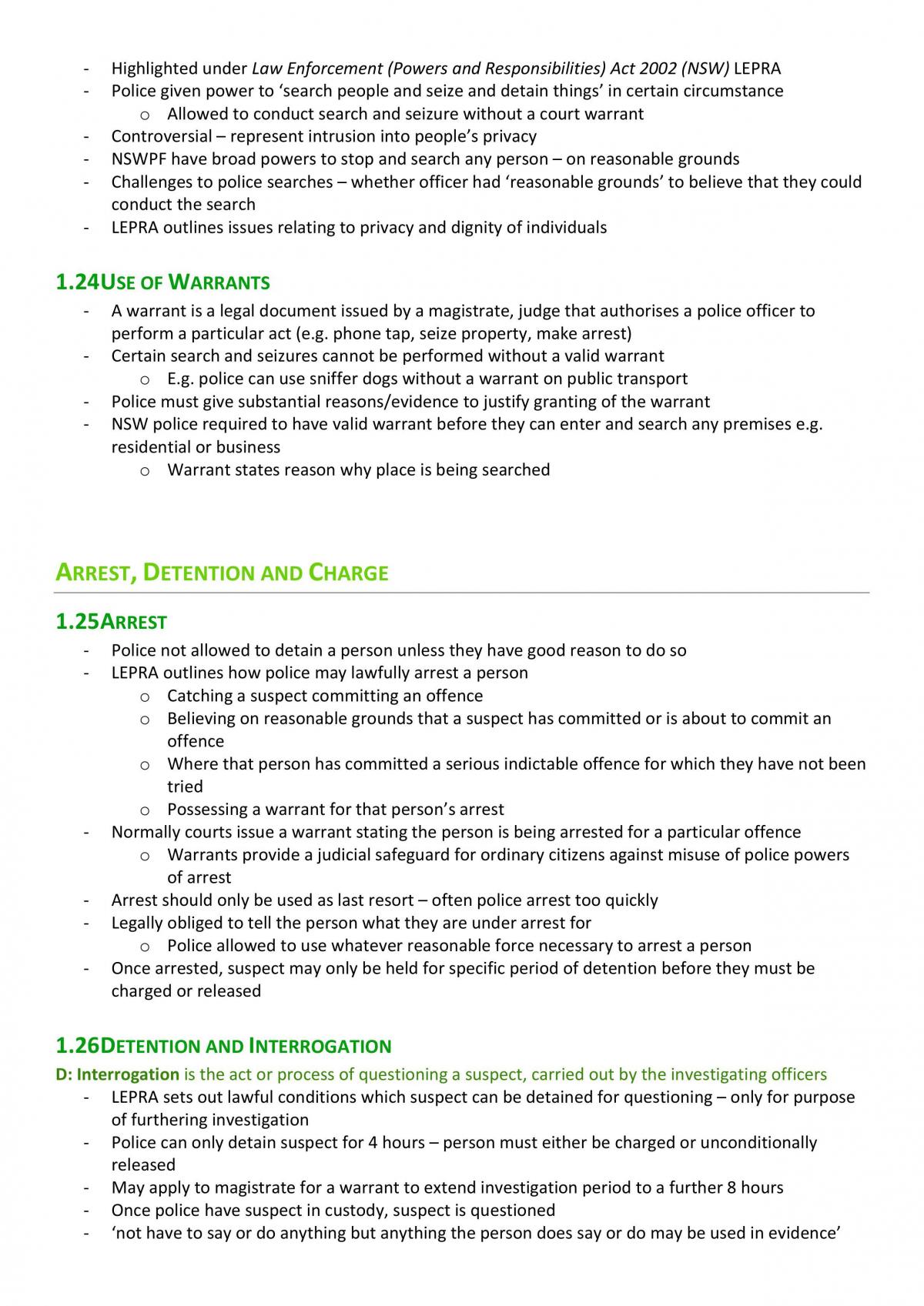 HSC Legal Studies - All Crime Notes | Legal Studies - Year 12 HSC ...