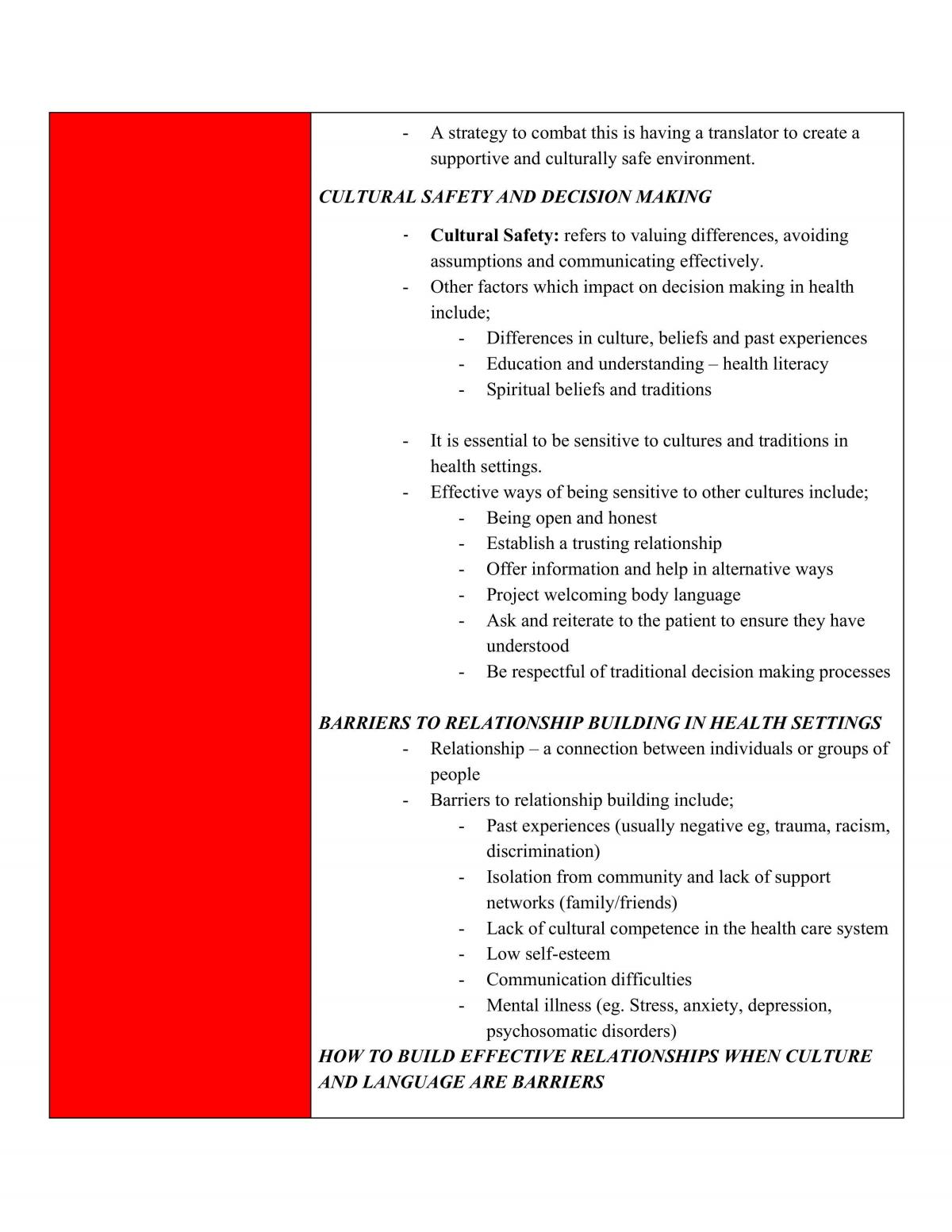 Health Studies Notes | Health Studies - Year 12 WACE | Thinkswap