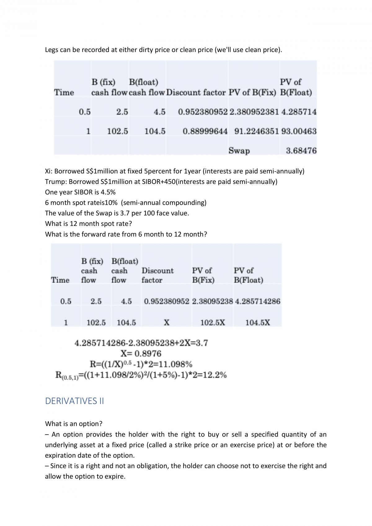 Valuation Summary Notes | ACC3705 - Valuation - NUS | Thinkswap