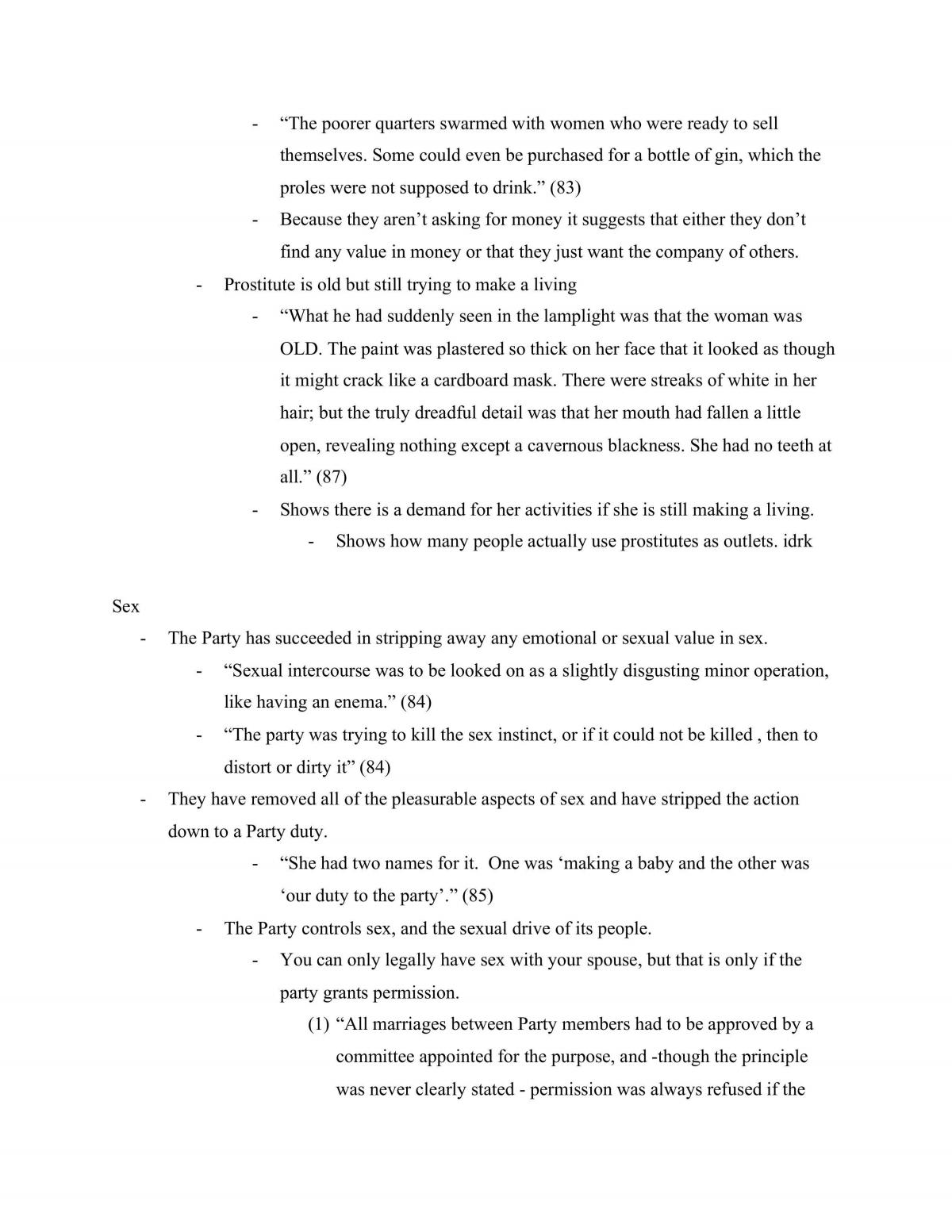 ENG3U 1984 Chapter 2-8 Analyses | English (University) - Grade 11 OSSD ...