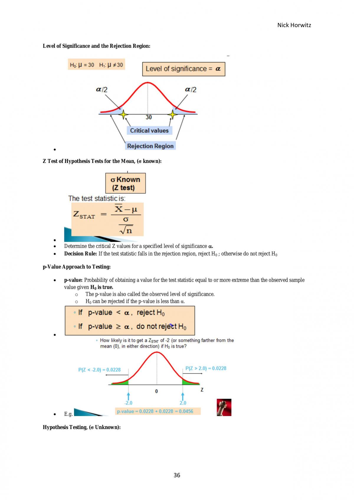 Quantitative business analysis study notes complete | BUSS1020 ...