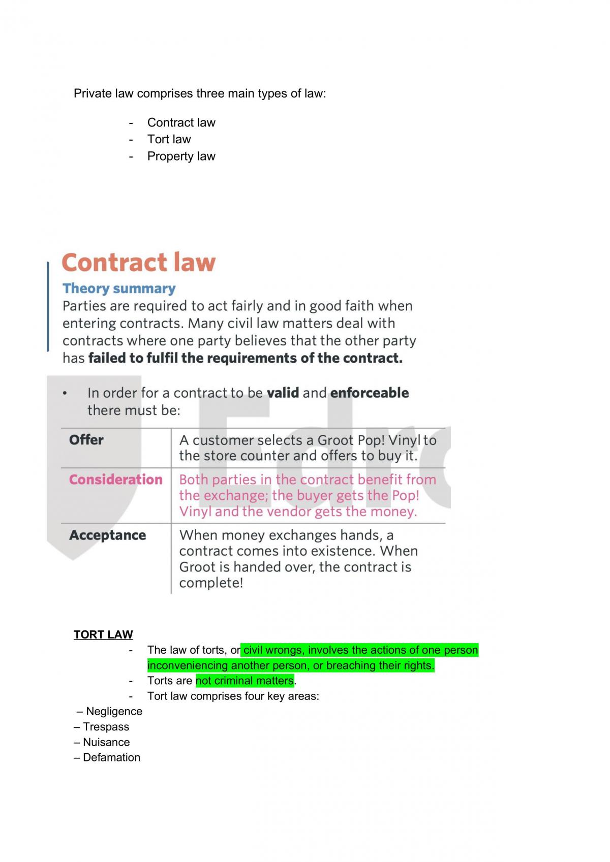 YR 11 legal study notes | Legal Studies - Year 11 HSC | Thinkswap