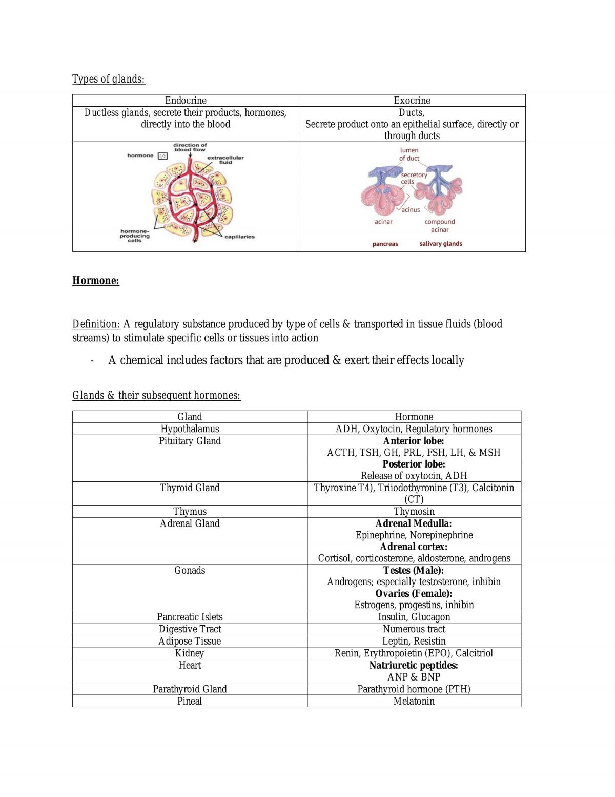 Principles of Physiology (Full course notes) | MD137 - Principles of ...