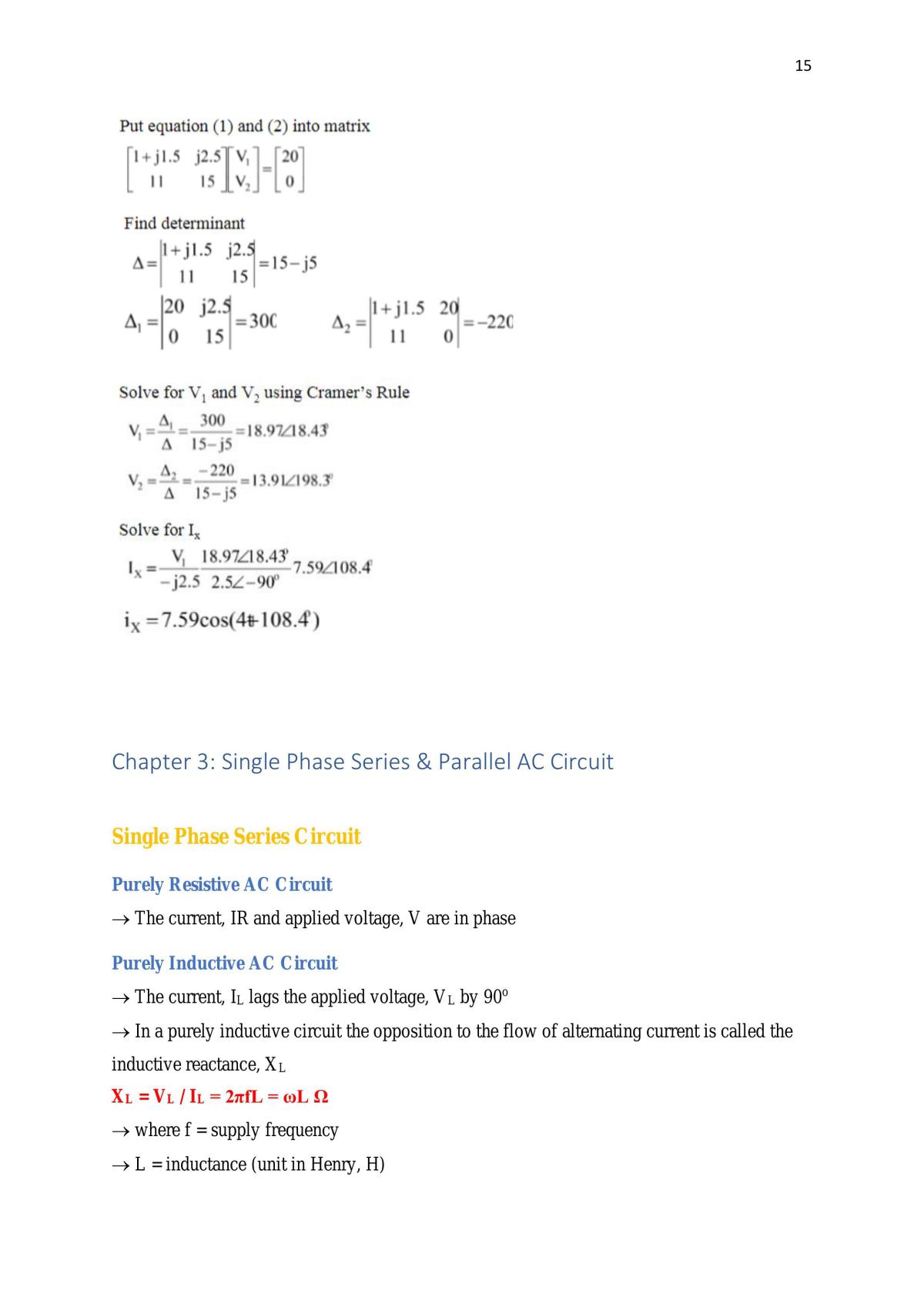 Electric Circuit II notes | EED1134 - Electric Circuits II - UOW ...