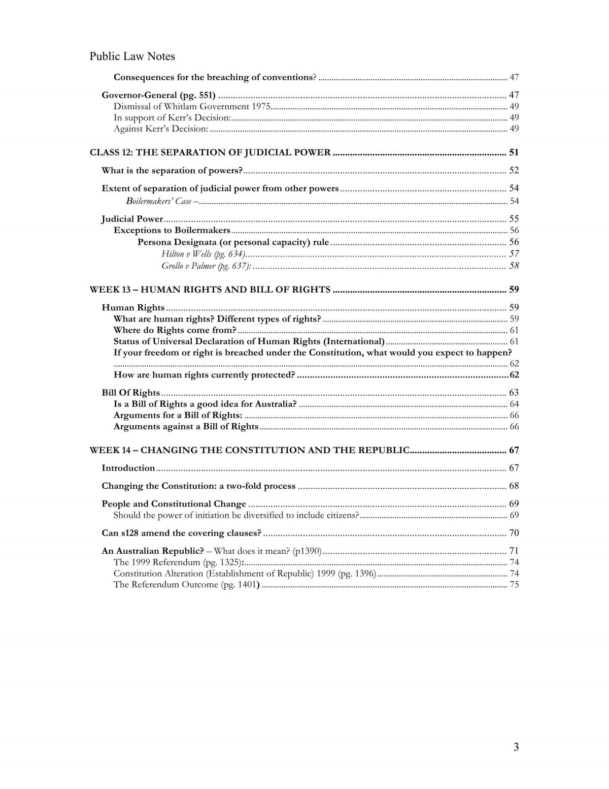 Public Law Exam Notes | LAWS1141 - Principles of Public Law - UNSW ...