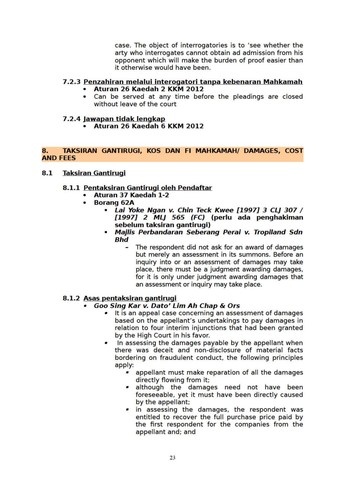 Summary of Civil Procedure II | UUUK 4063 - Civil Procedure II - TAR UC ...