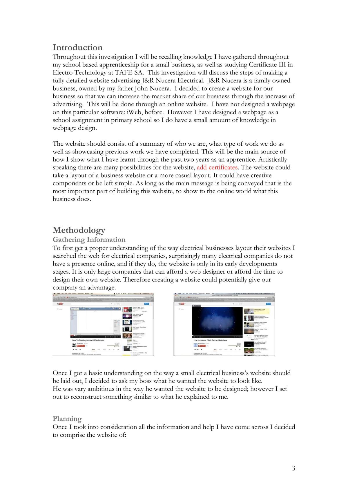 Investigation - How to Design a Website A+ Example | Workplace ...
