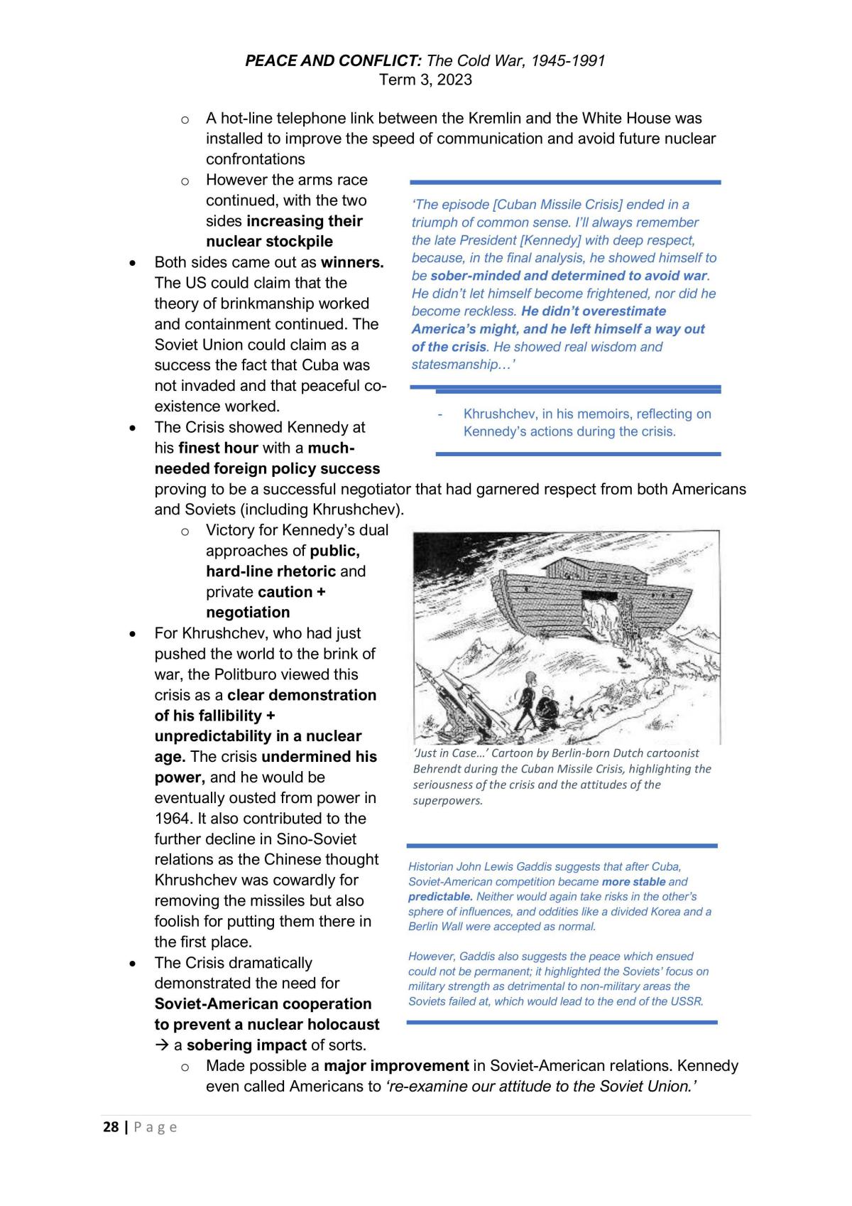 Complete and Extensive Study Notes - The Cold War | Modern History ...
