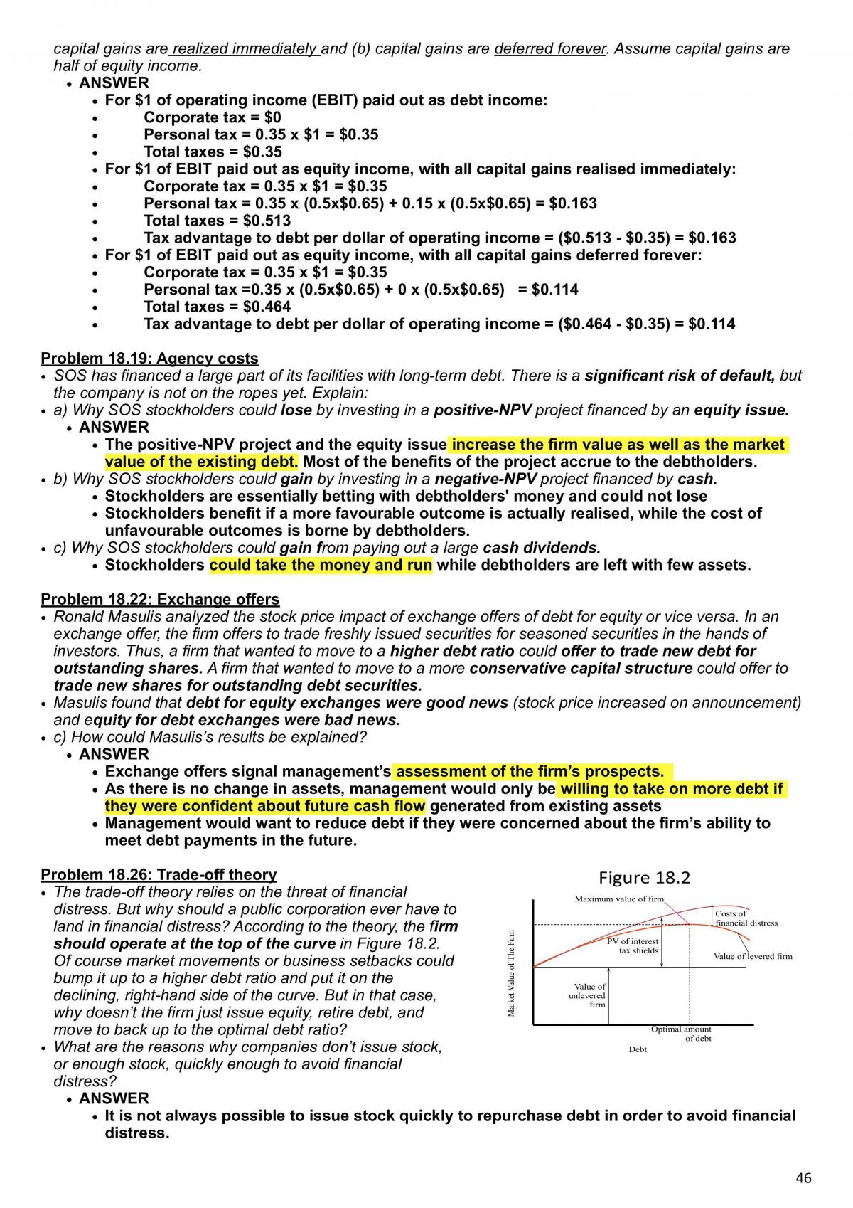 Corporate Finance Theory & Practice Study Notes | 25557 - Applied ...