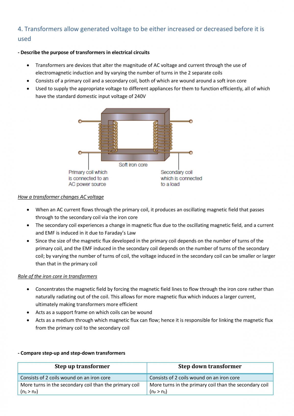 HSC Physics - From Ideas to Implementation - Notes on All Dot points ...