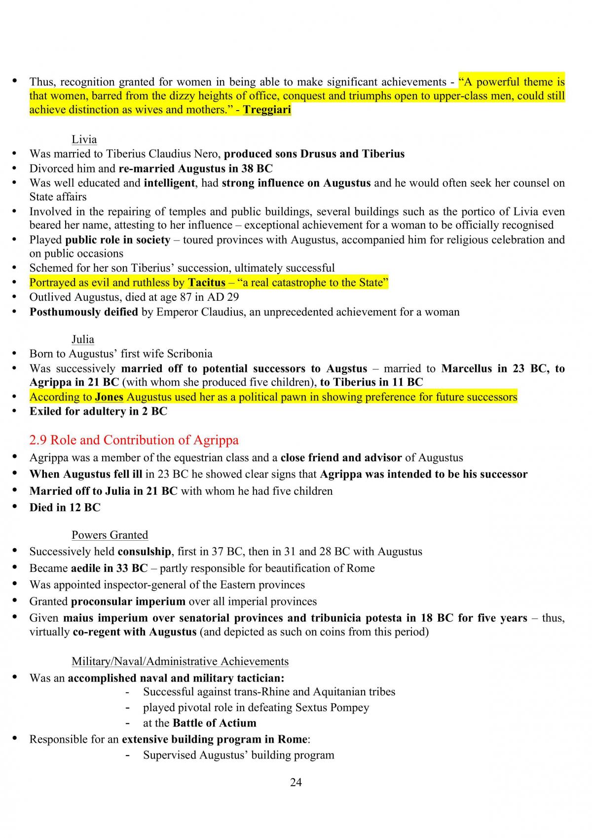 Augustan Age HSC Full Notes | Ancient History - Year 12 HSC | Thinkswap