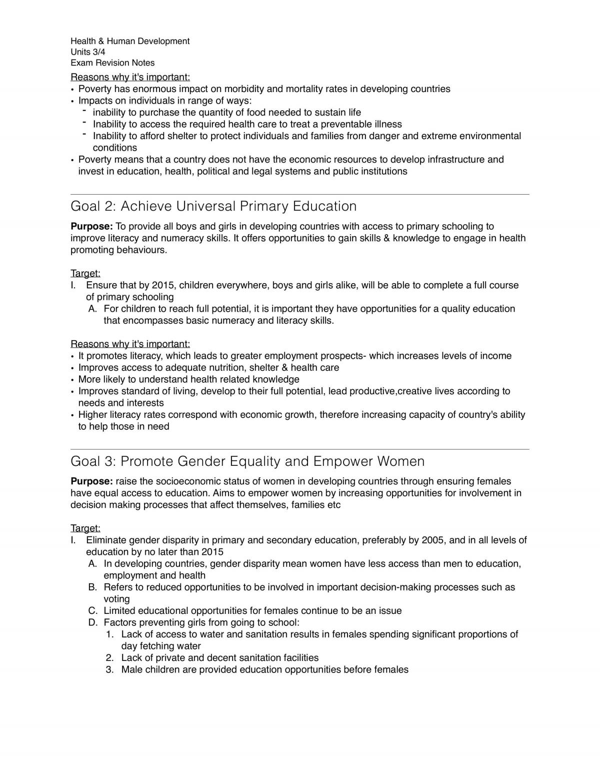 UNIT 3/4 Notes Health and Human Development | Health and Human ...