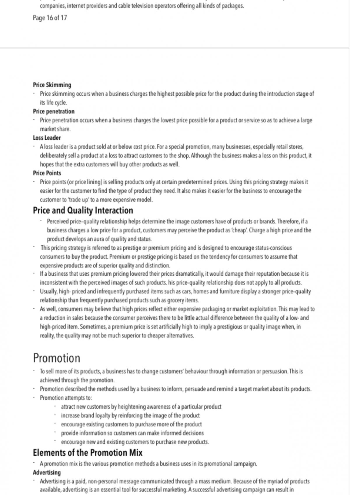 HSC Business Studies - Marketing Notes | Business Studies - Year 12 HSC ...