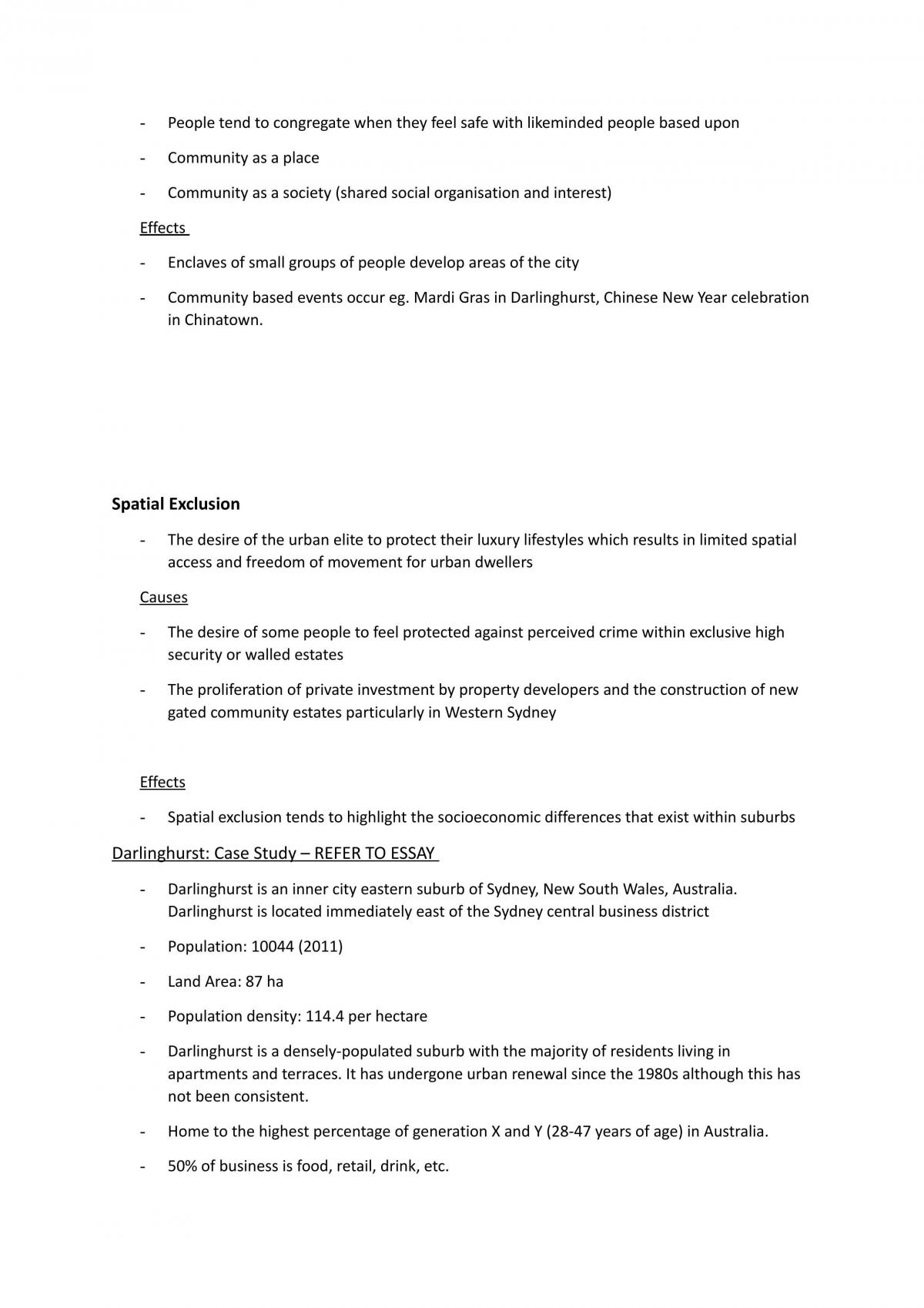 Geography Notes Year 12 | Geography - Year 12 HSC | Thinkswap