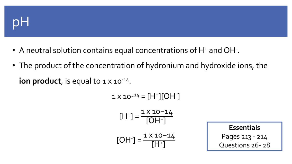 Topic 5: Acids and Bases Sour and slippery | Chemistry - Year 11 SACE ...