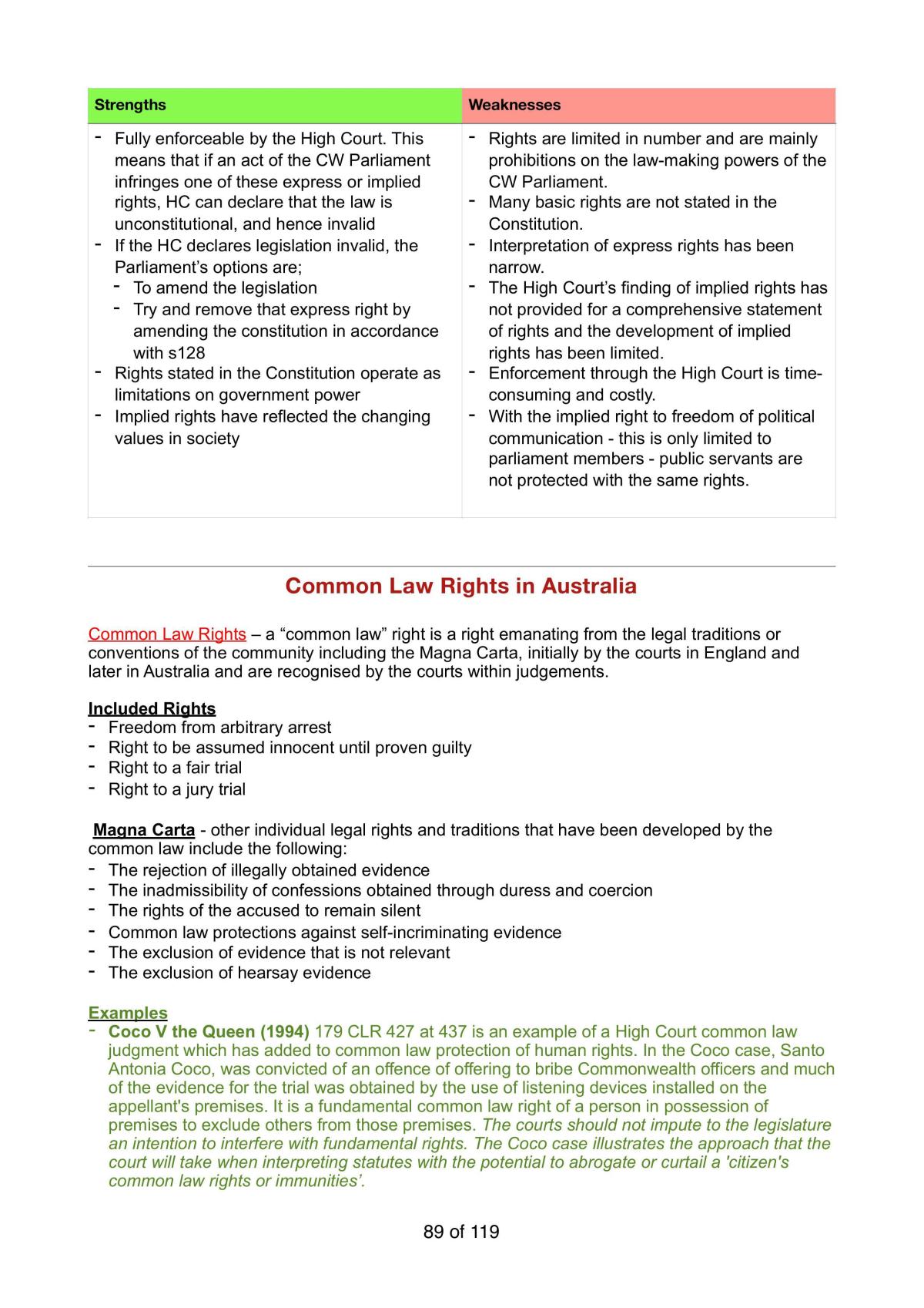 Pols unit 3 and 4 | Politics and Law - Year 12 WACE | Thinkswap